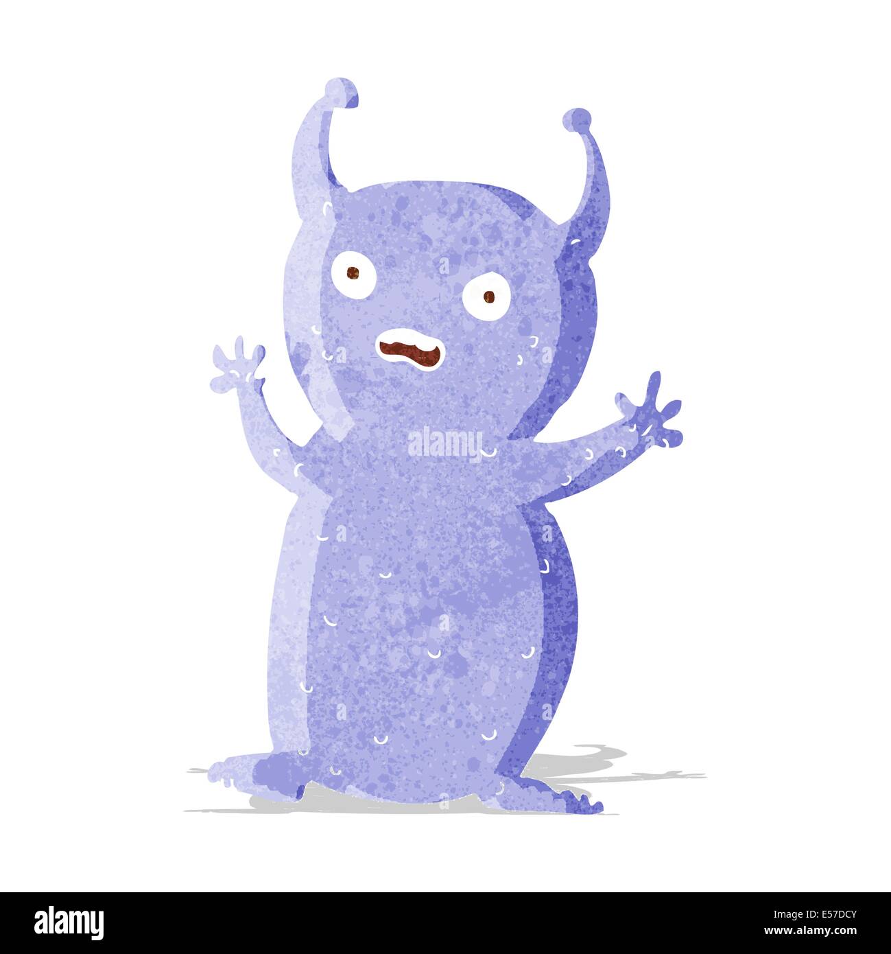 cartoon funny little alien Stock Vector Image & Art - Alamy