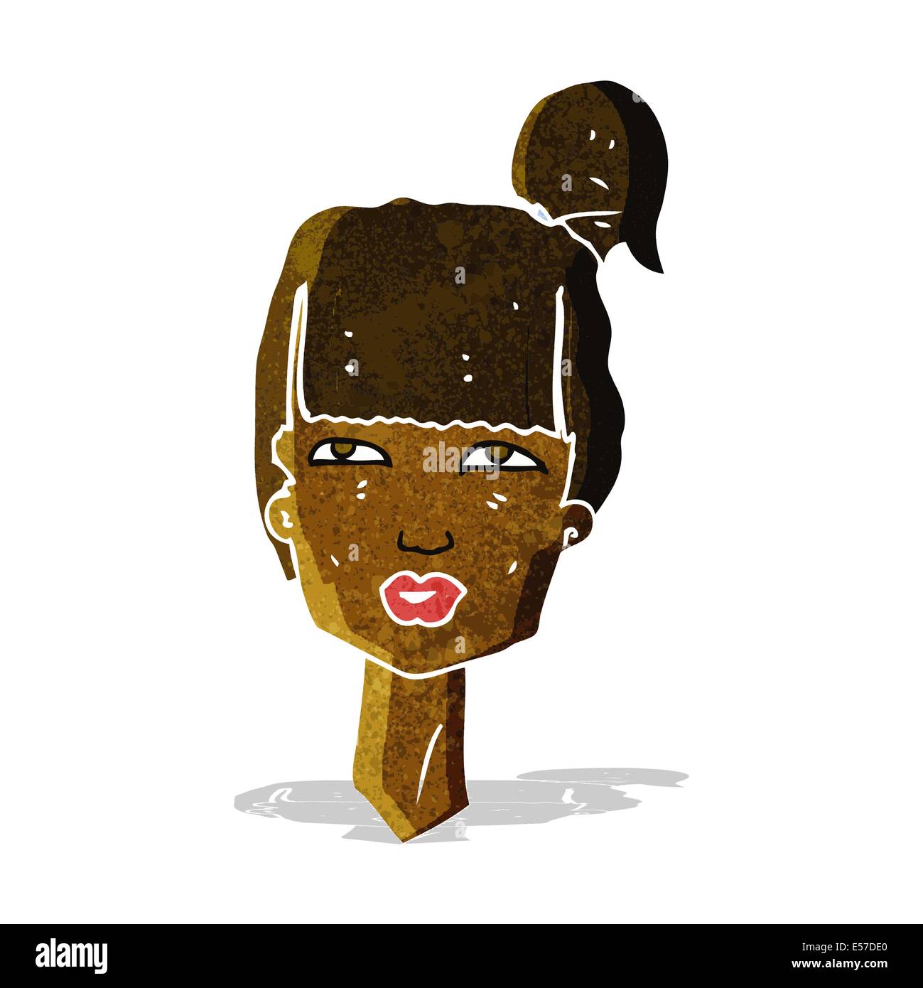 cartoon female head Stock Vector Image & Art - Alamy