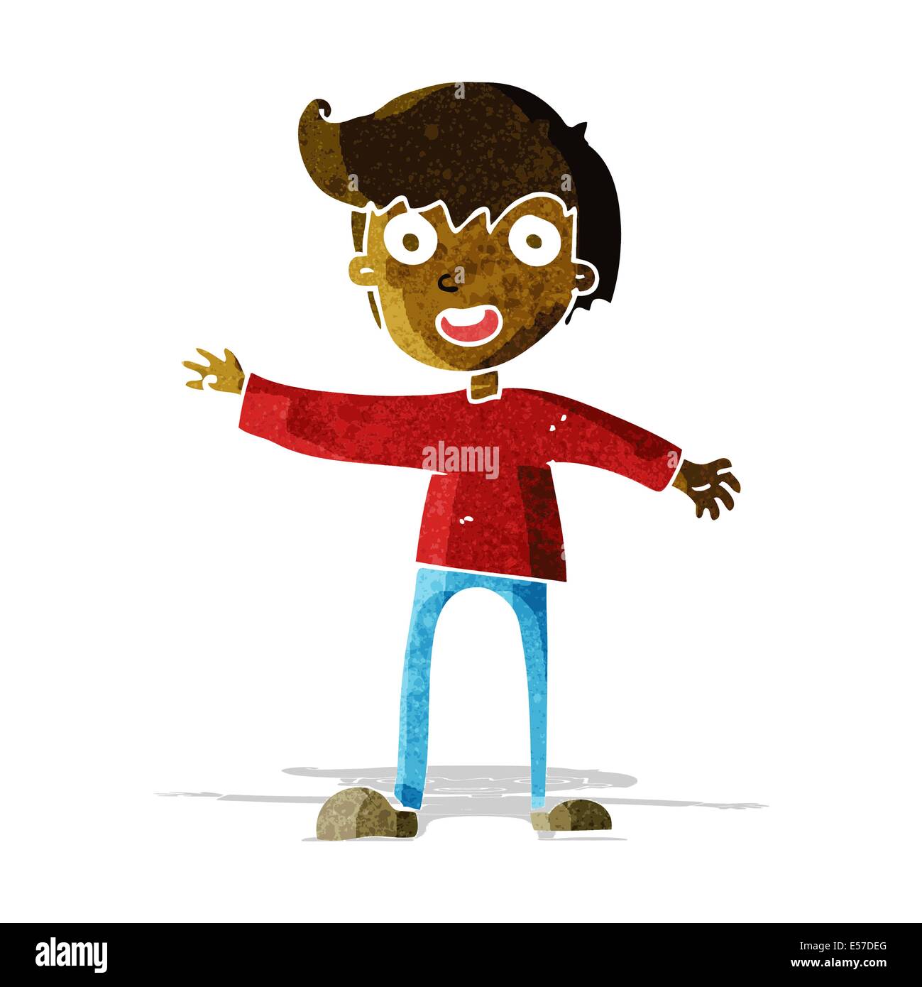 cartoon excited boy Stock Vector Image & Art - Alamy