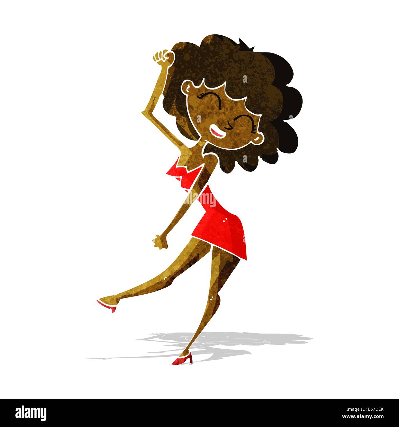 cartoon dancing woman Stock Vector Image & Art - Alamy