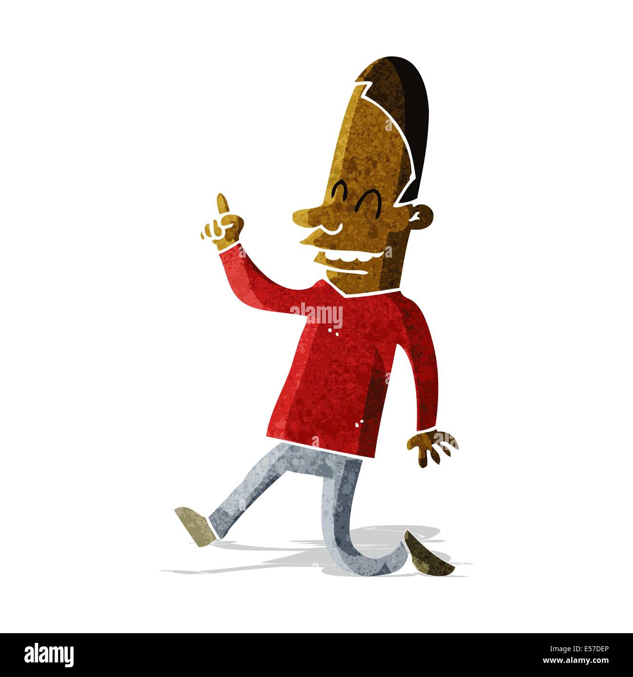 cartoon happy man pointing Stock Vector Image & Art - Alamy