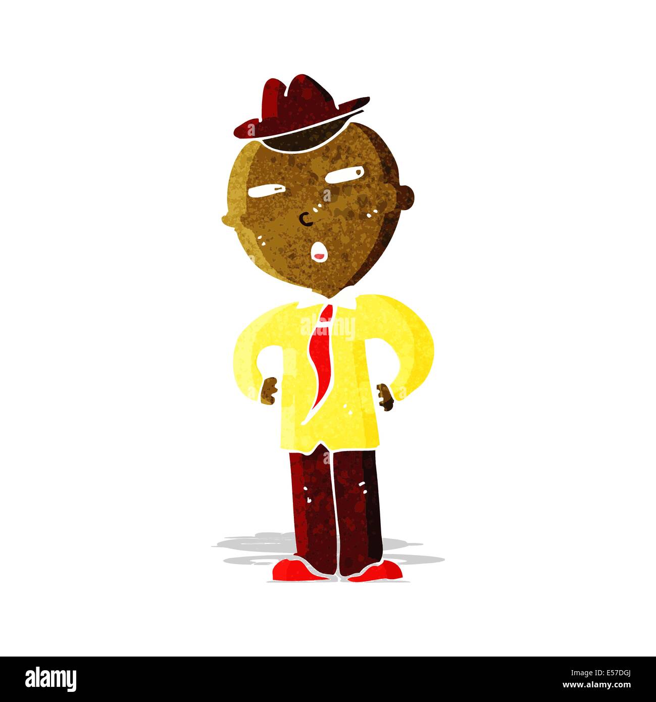 Cartoon man wearing hat Stock Vector Images - Alamy