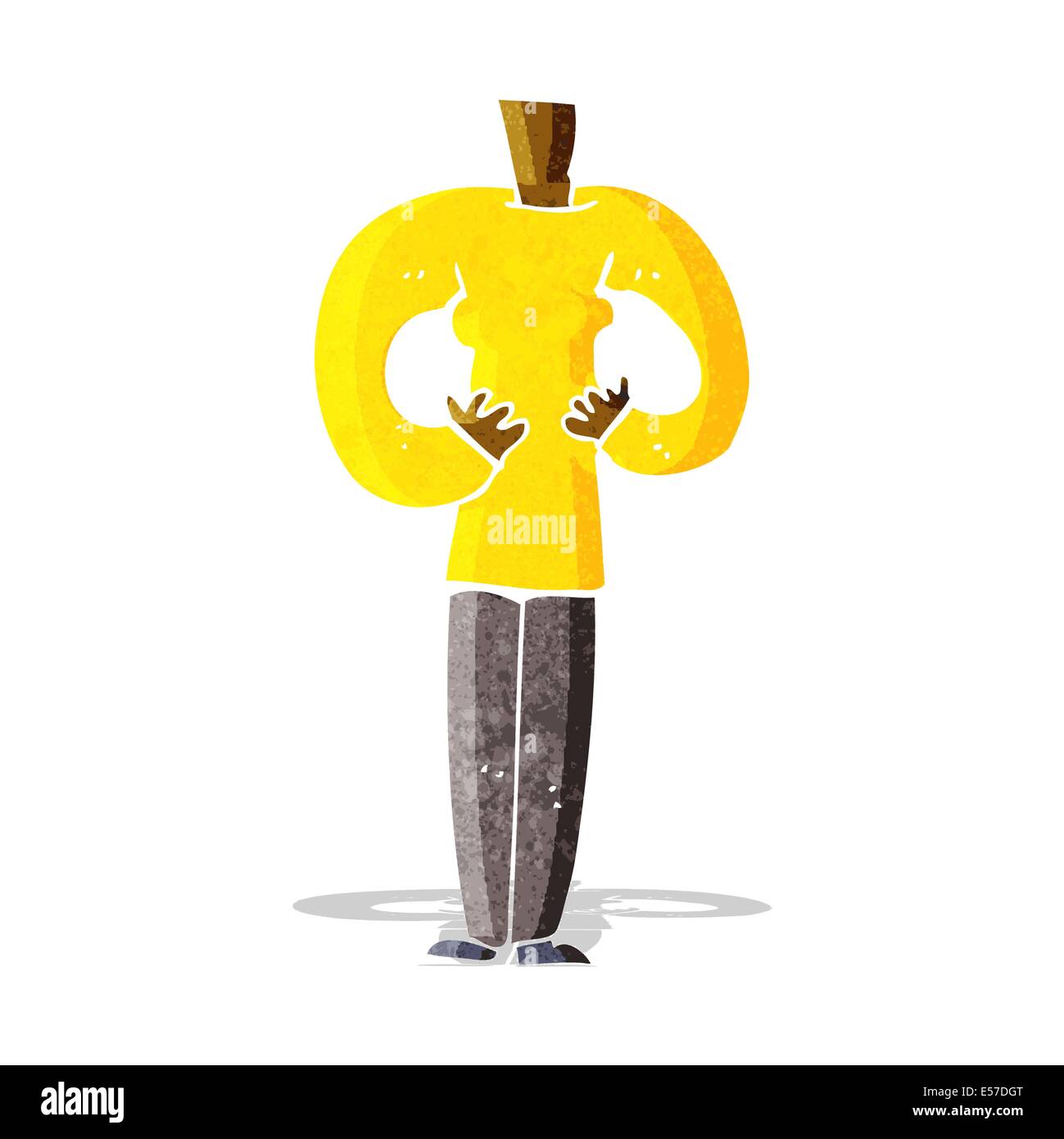 cartoon female body (add photos or mix and match cartoons Stock Vector ...