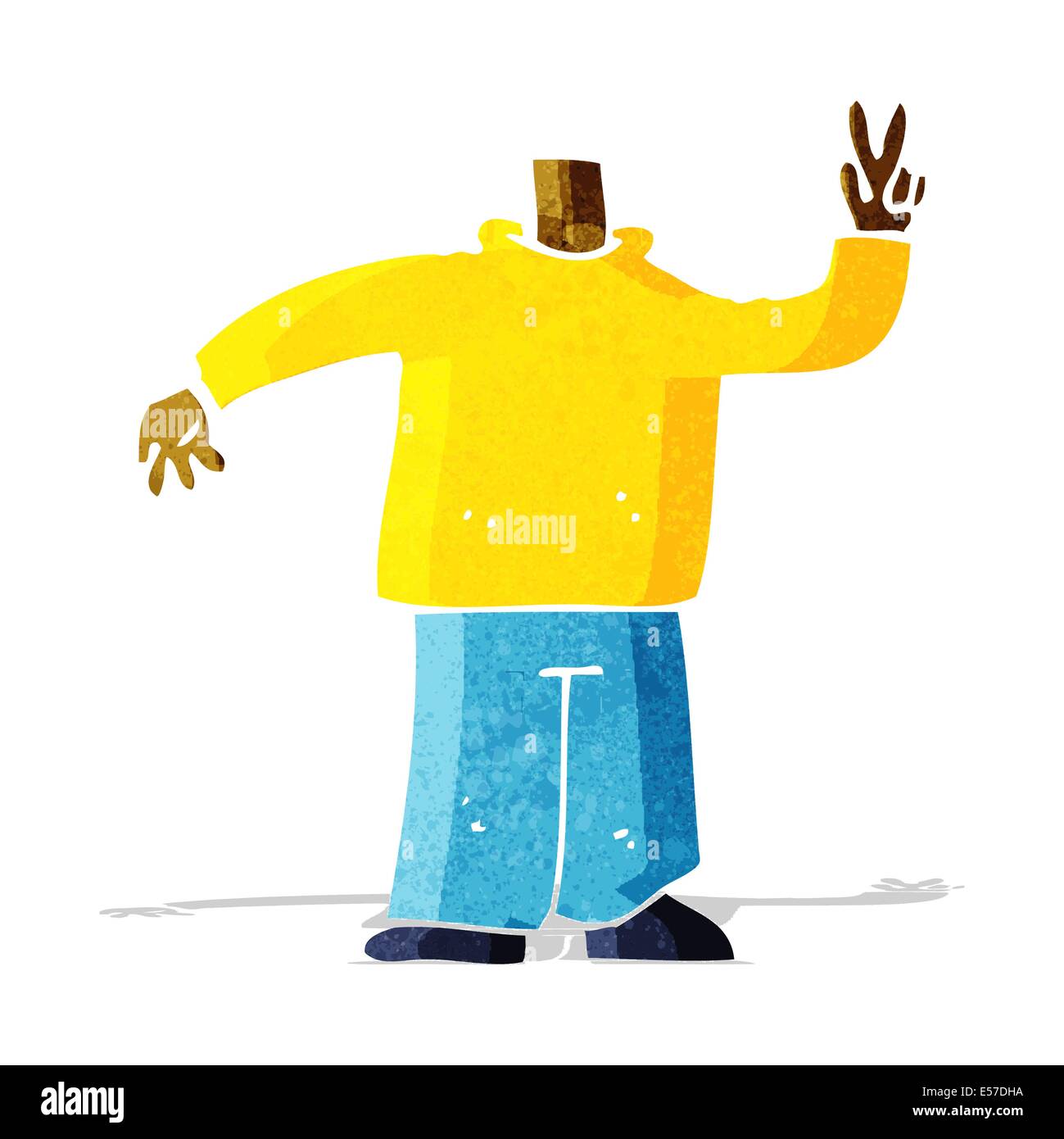 cartoon body giving peace sign (mix and match cartoons or add own ...