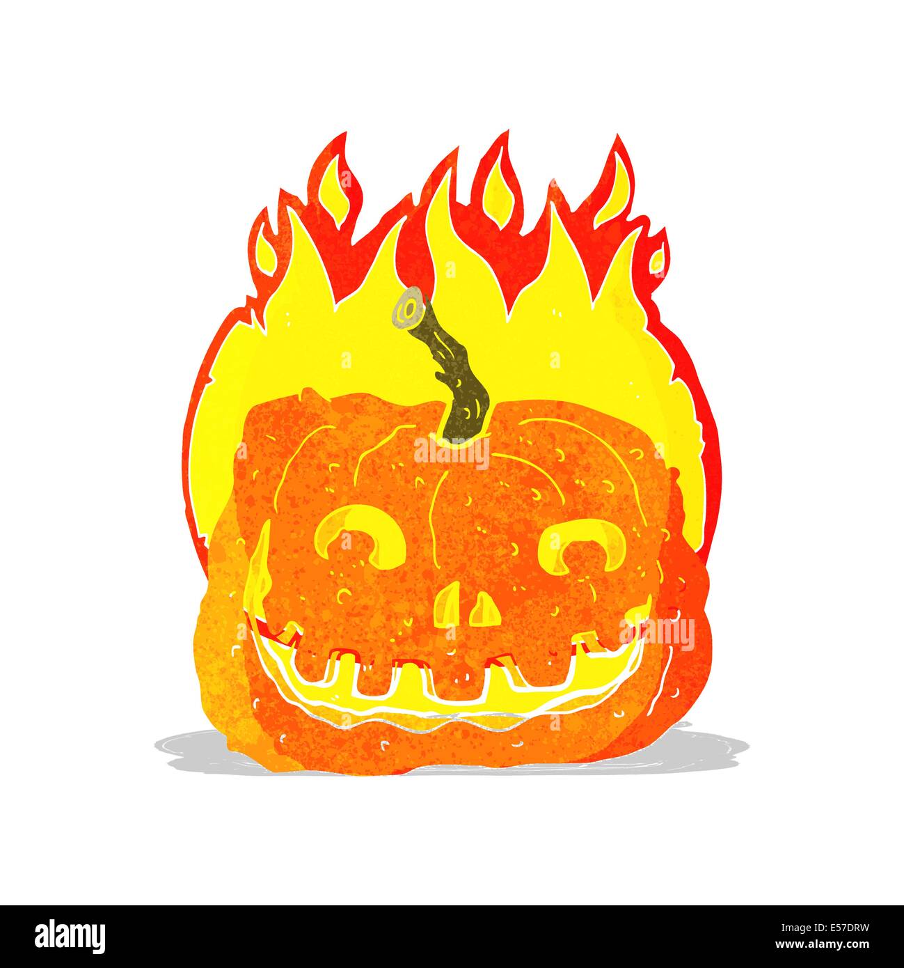 cartoon burning pumpkin Stock Vector Image & Art - Alamy
