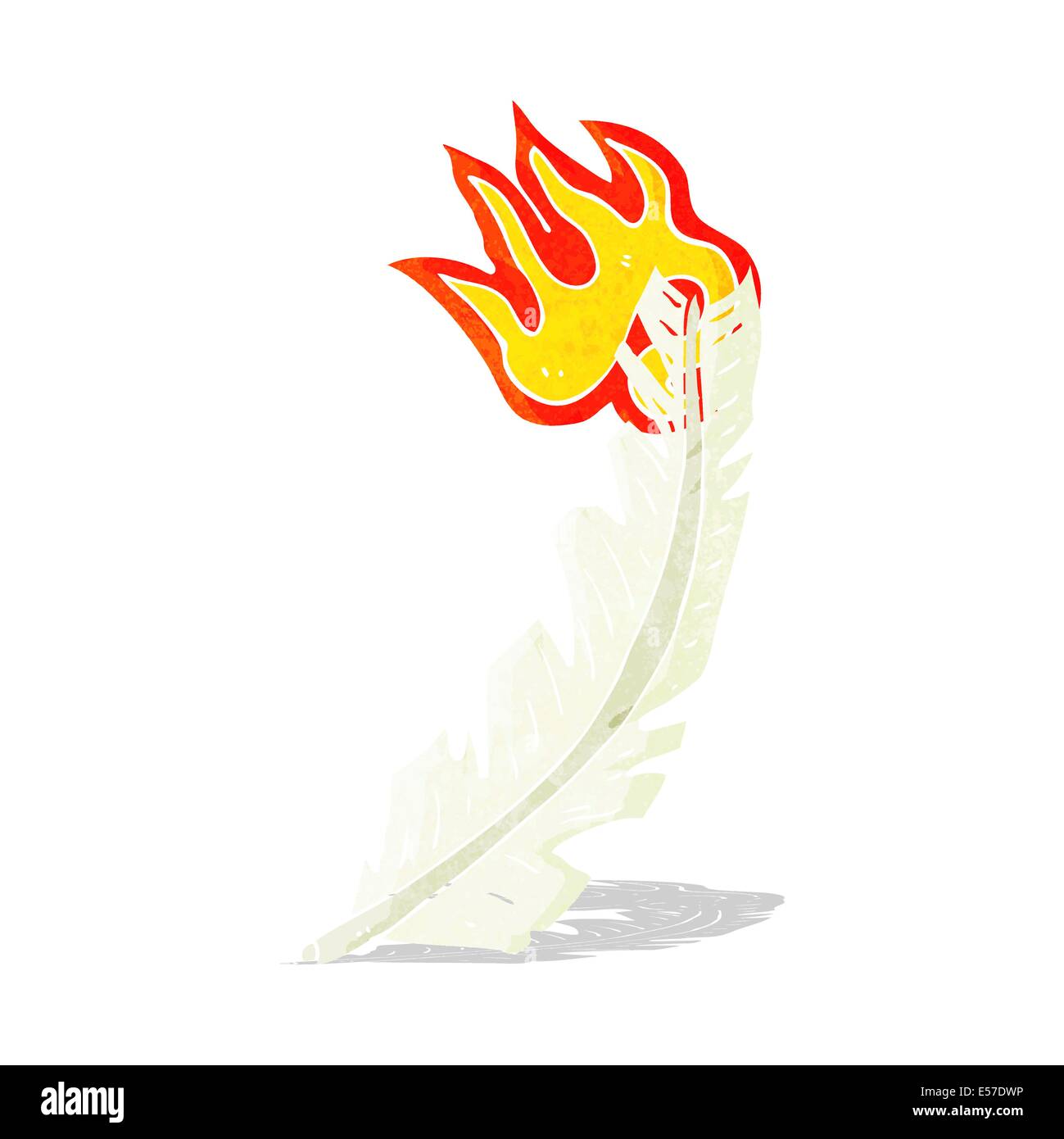 cartoon burning feather Stock Vector Image & Art - Alamy