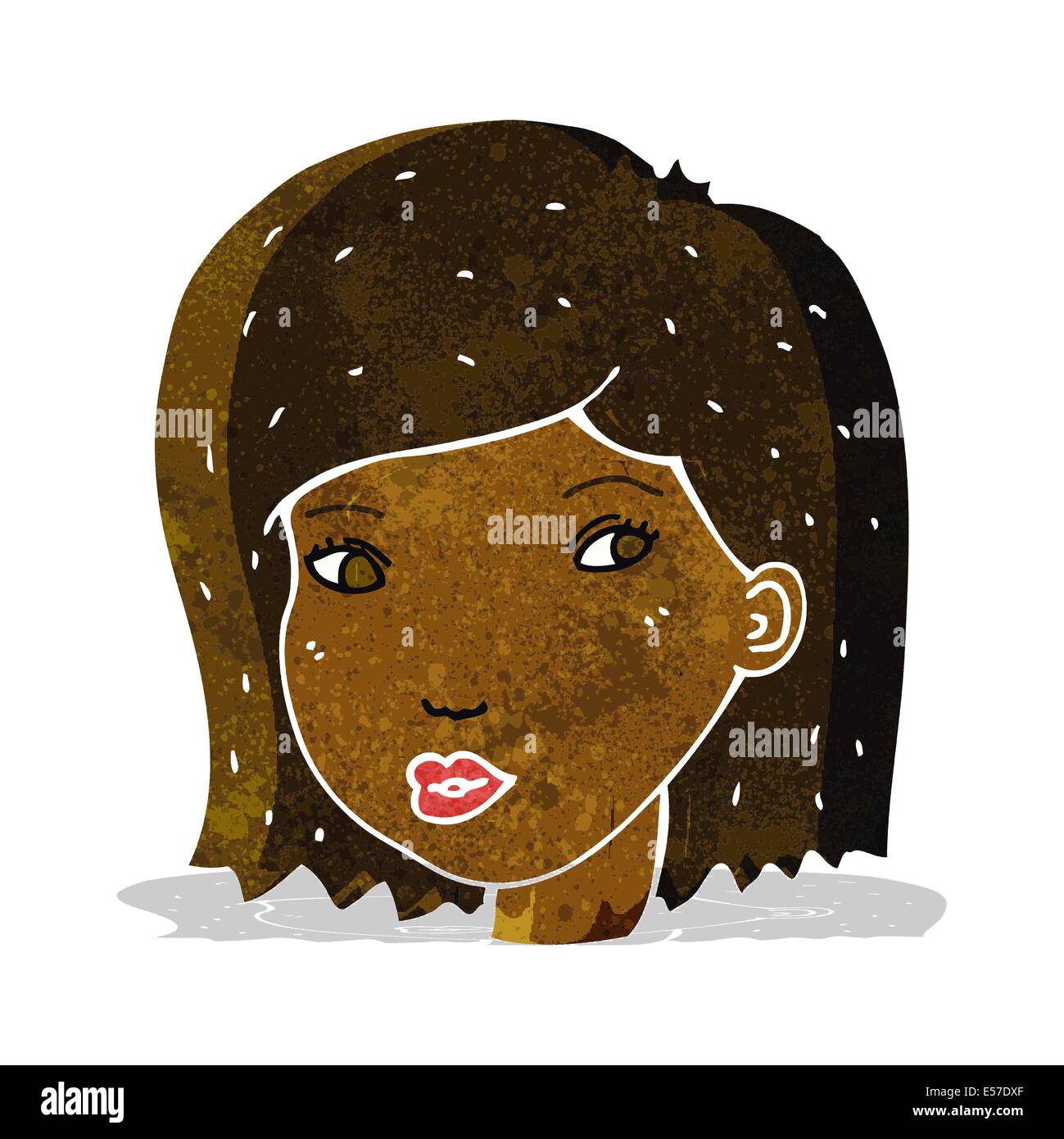 cartoon female face Stock Vector Image & Art - Alamy