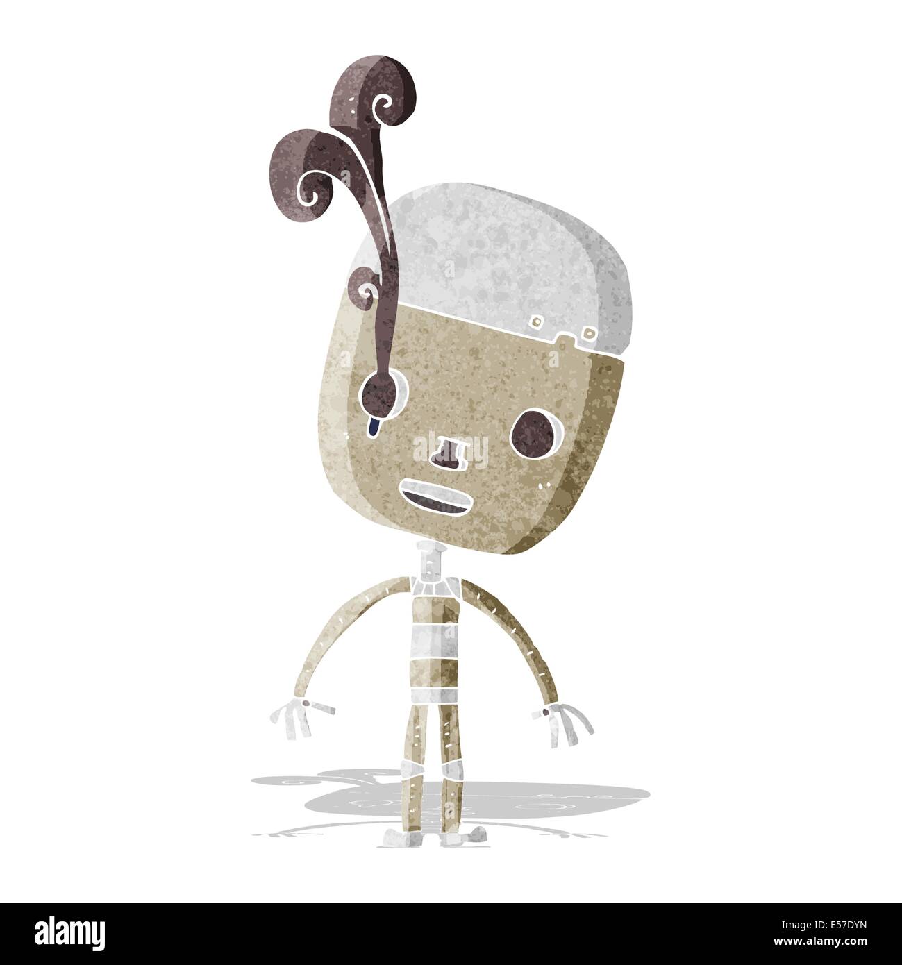cartoon sad robot Stock Vector Image & Art - Alamy
