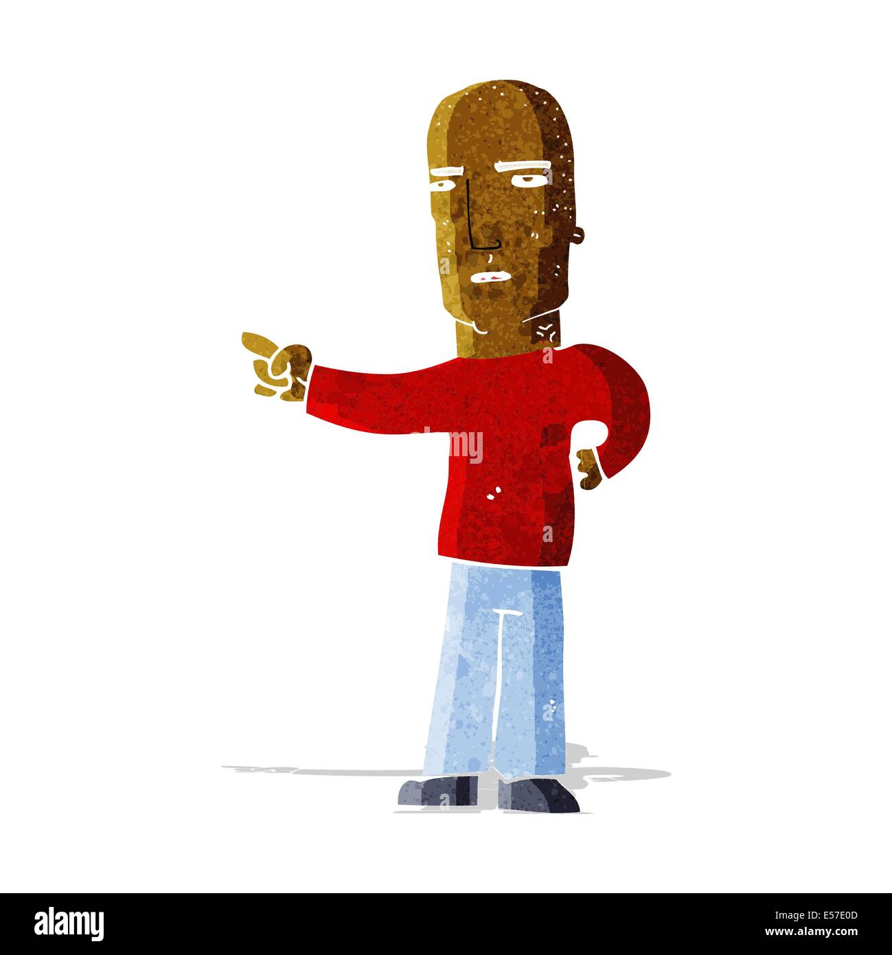 cartoon tough guy pointing Stock Vector Image & Art - Alamy
