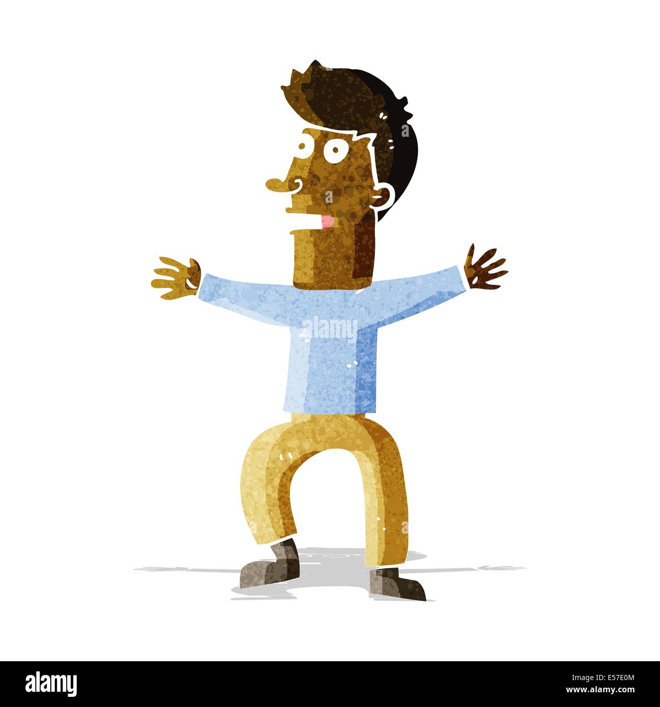 cartoon startled man Stock Vector Image & Art - Alamy