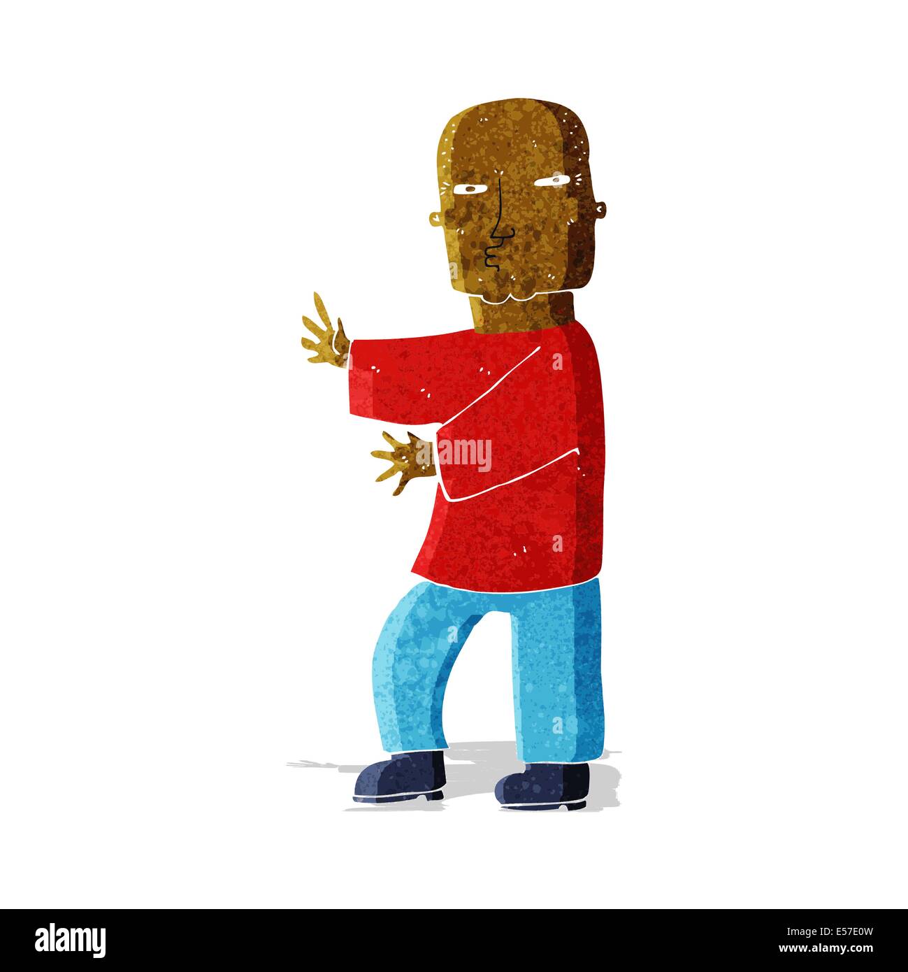 cartoon tough man Stock Vector Image & Art - Alamy