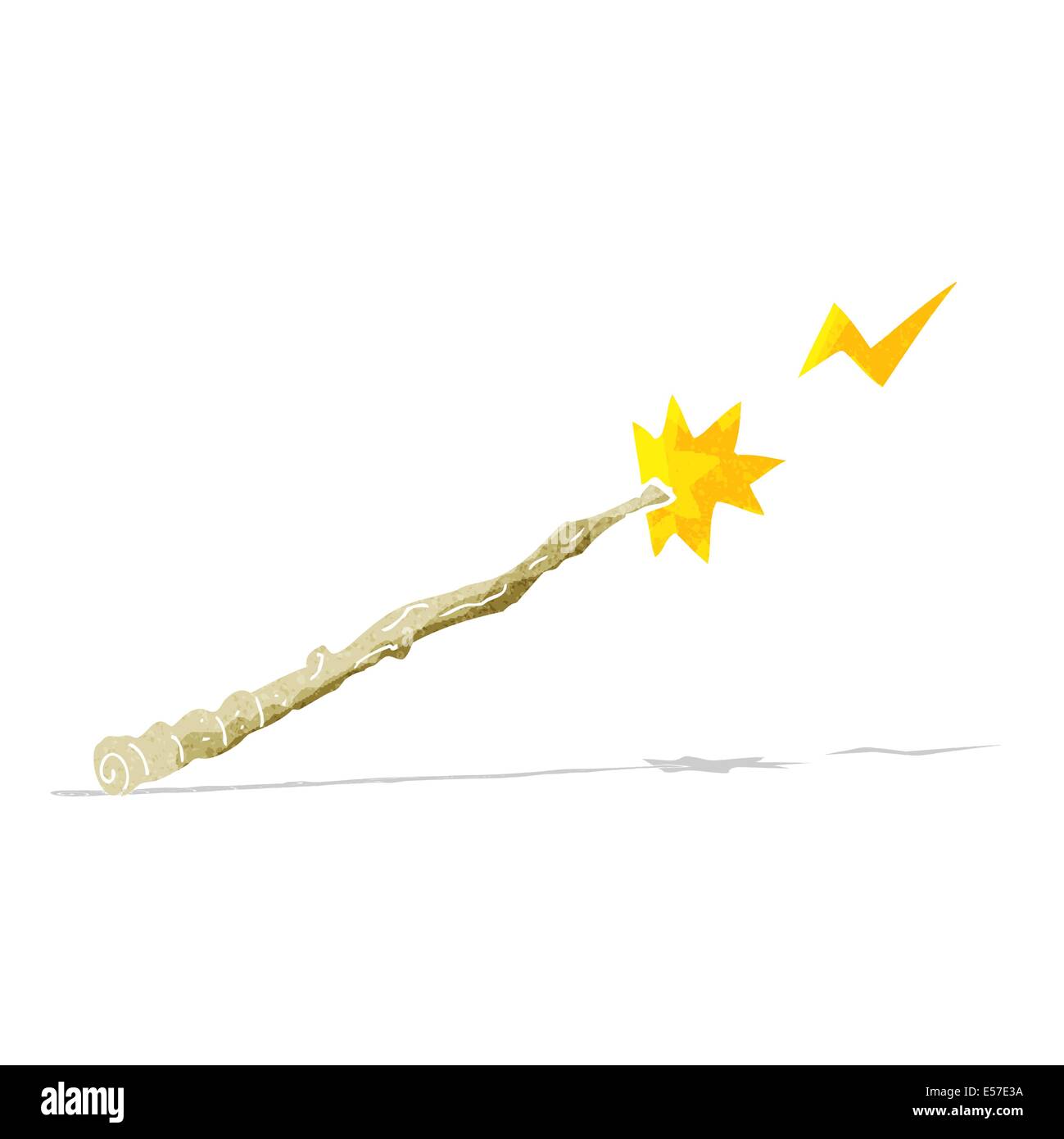 Cartoon magic wand casting spell Cut Out Stock Images & Pictures - Alamy
