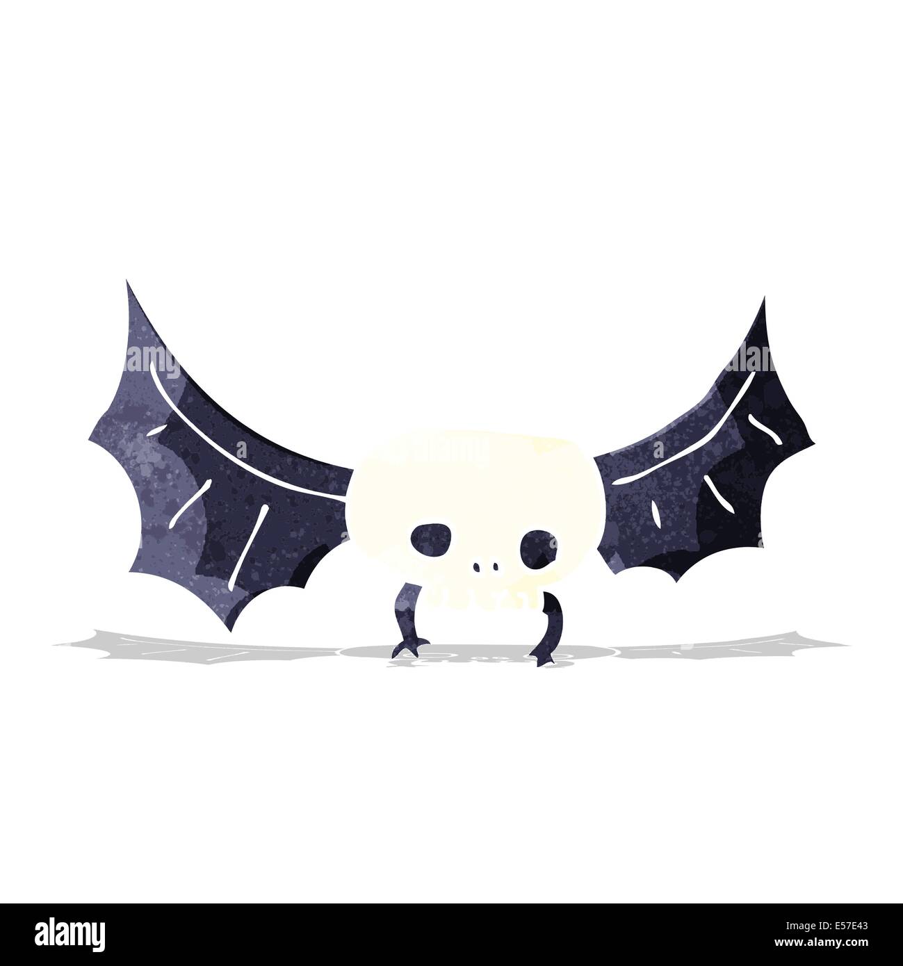 cartoon spooky skull bat Stock Vector Image & Art - Alamy
