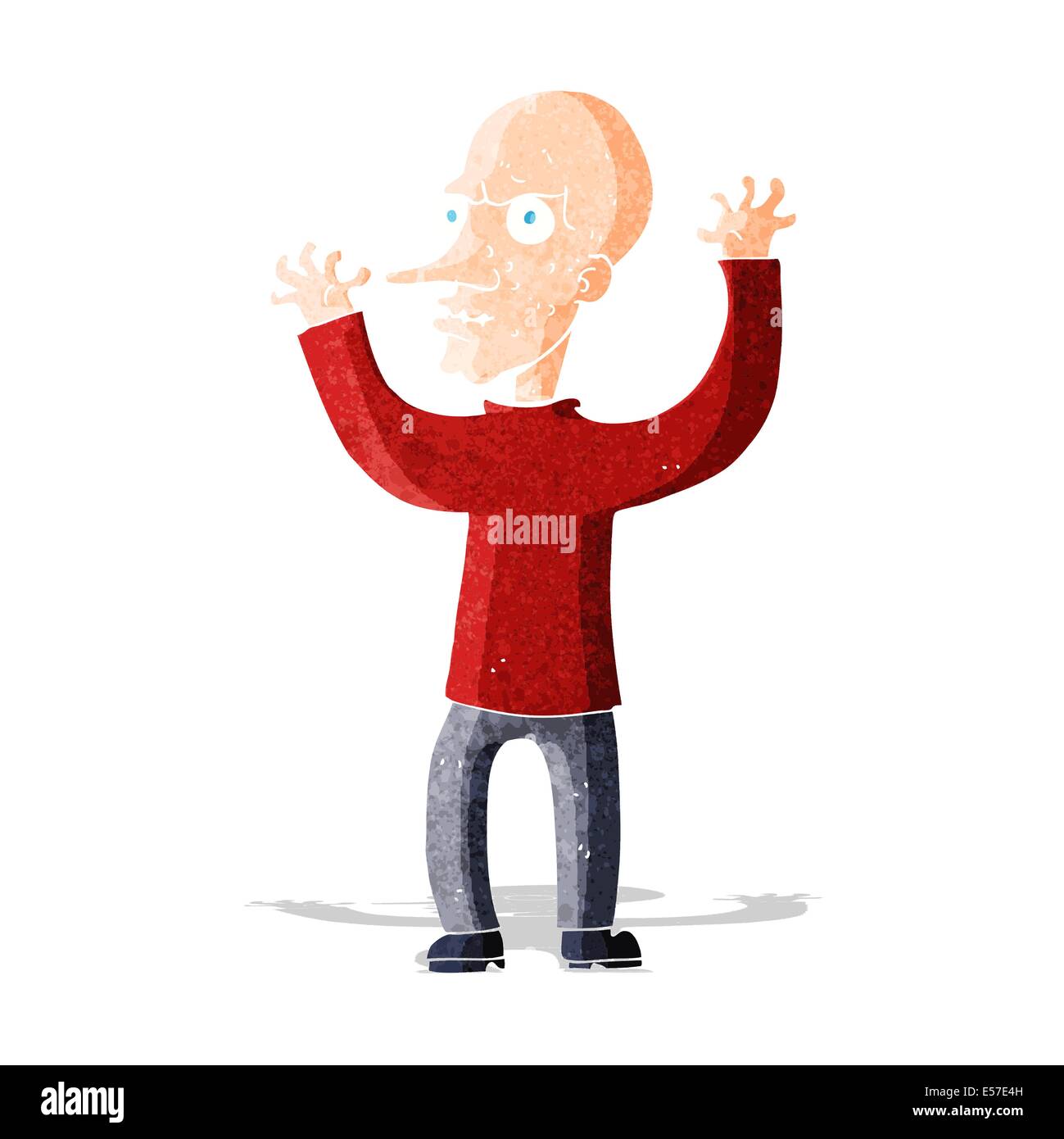 cartoon mean man Stock Vector Image & Art - Alamy