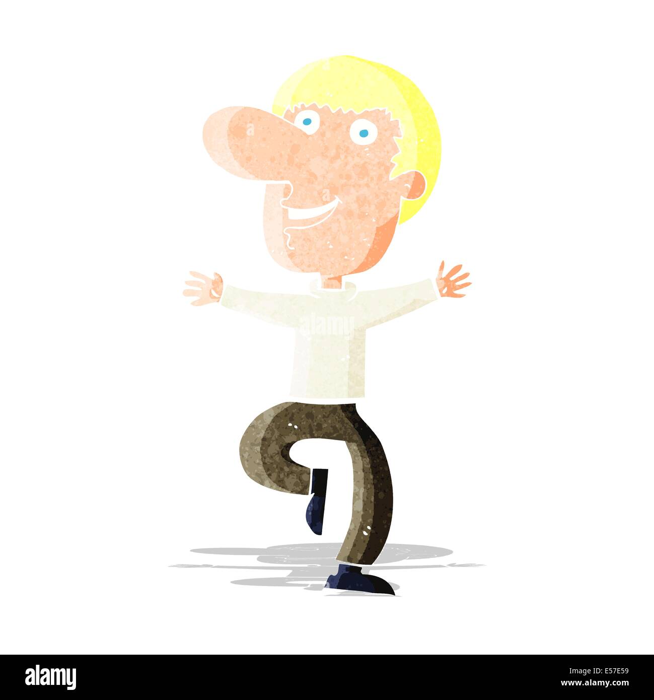 cartoon happy man Stock Vector Image & Art - Alamy