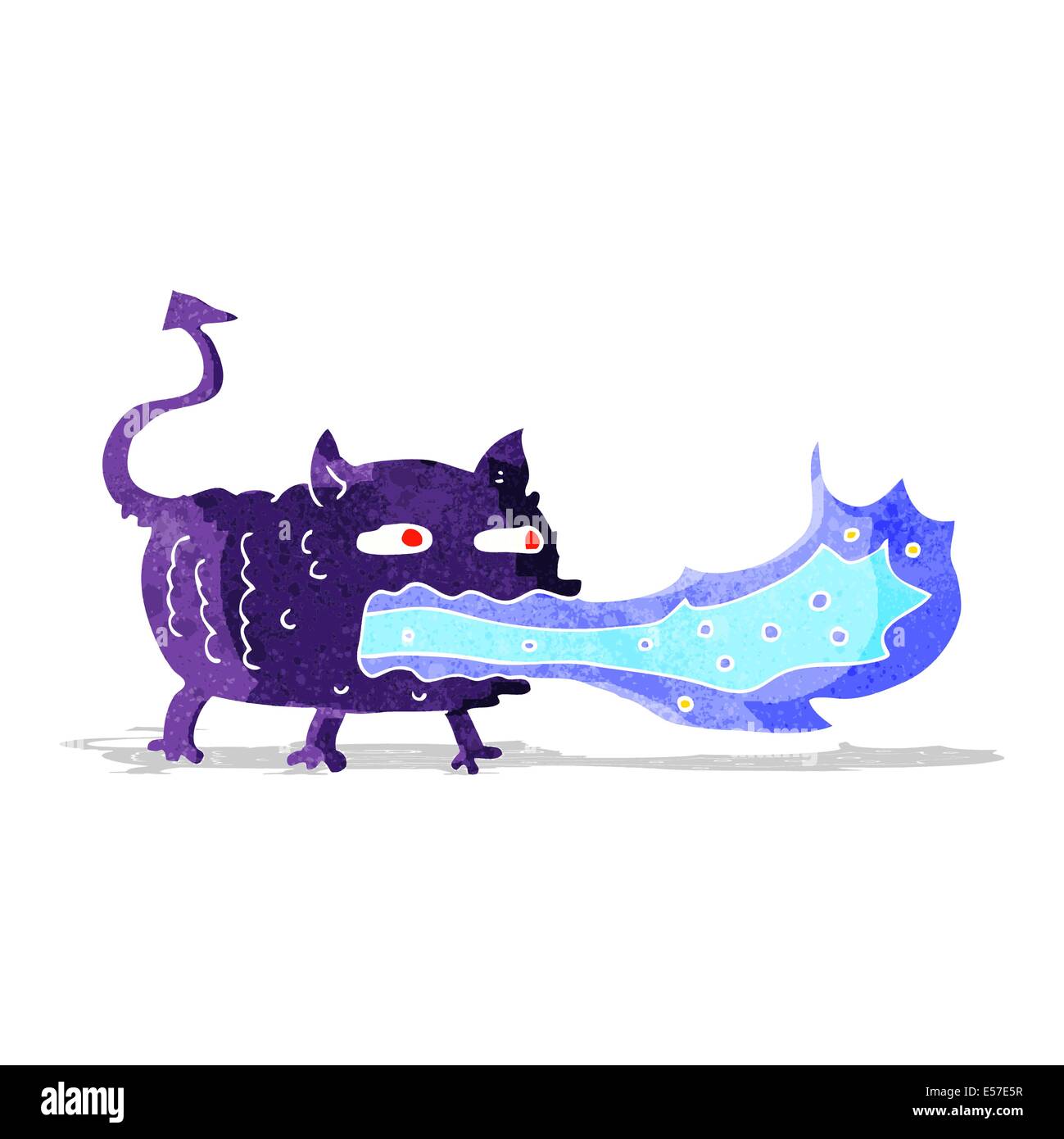 cartoon fire breathing imp Stock Vector Image & Art - Alamy