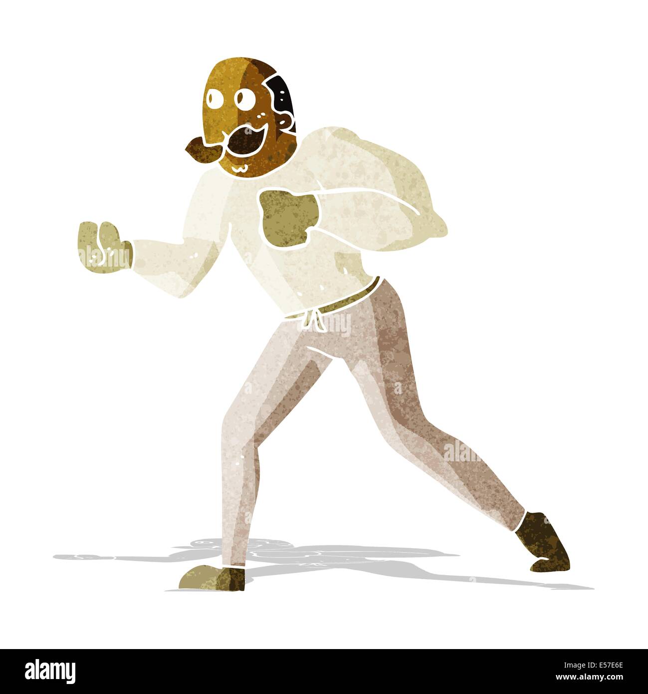 cartoon retro boxer man Stock Vector Image & Art - Alamy