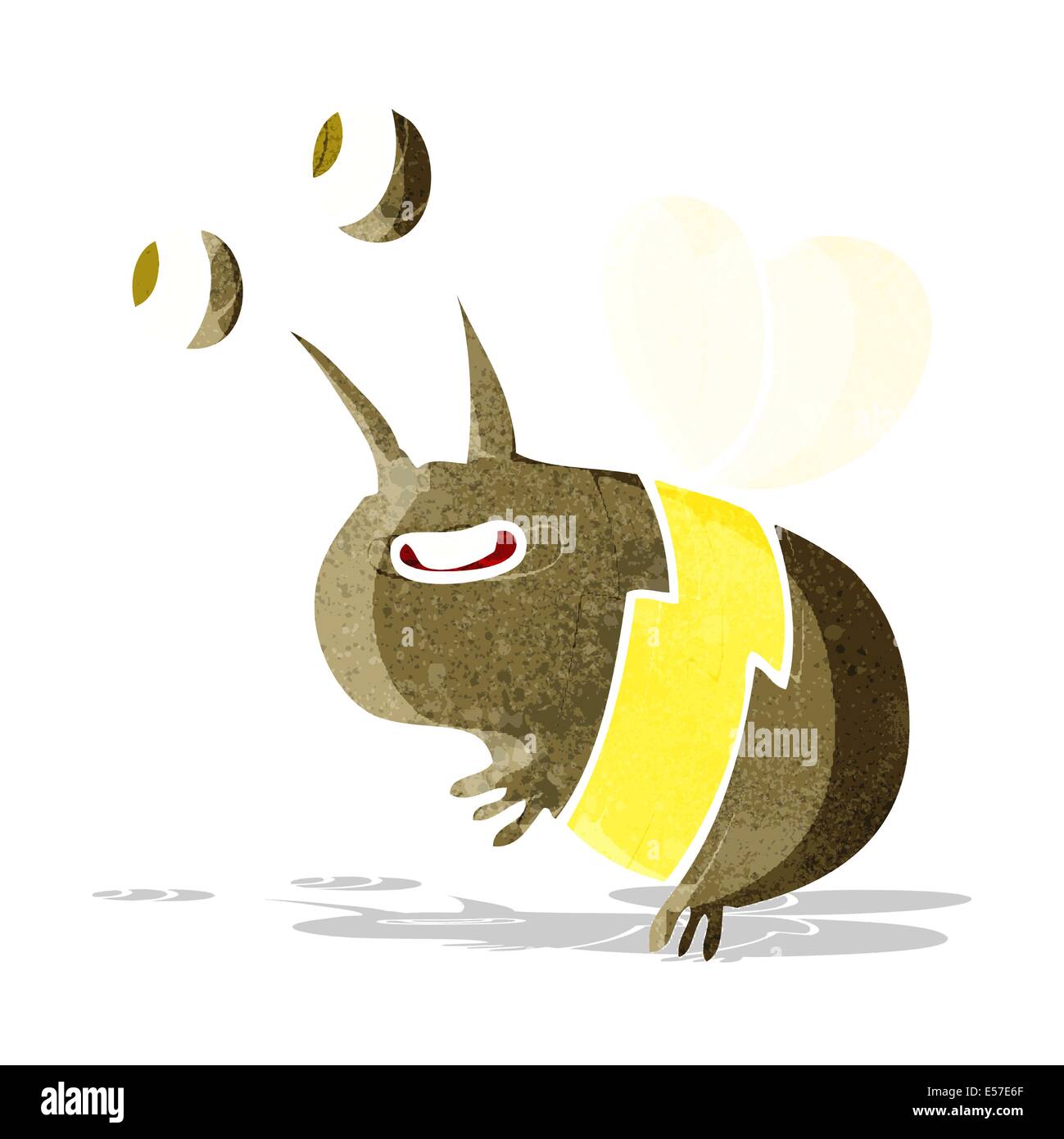 cartoon happy bee Stock Vector Image & Art - Alamy