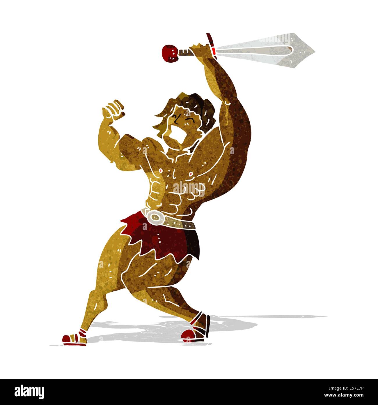 cartoon barbarian hero Stock Vector Image & Art - Alamy