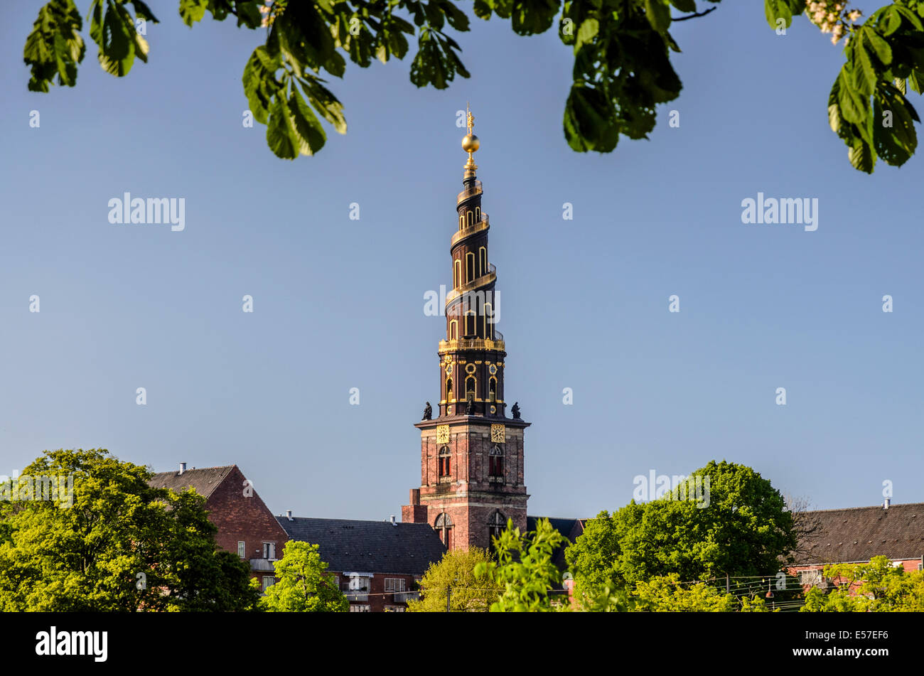 Copenhagen church tower hi-res stock photography and images - Alamy