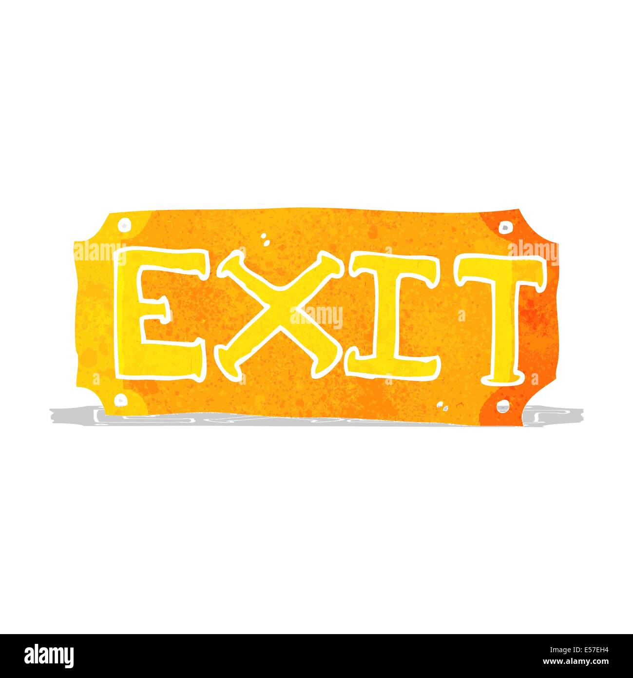 cartoon exit sign Stock Vector Image & Art - Alamy