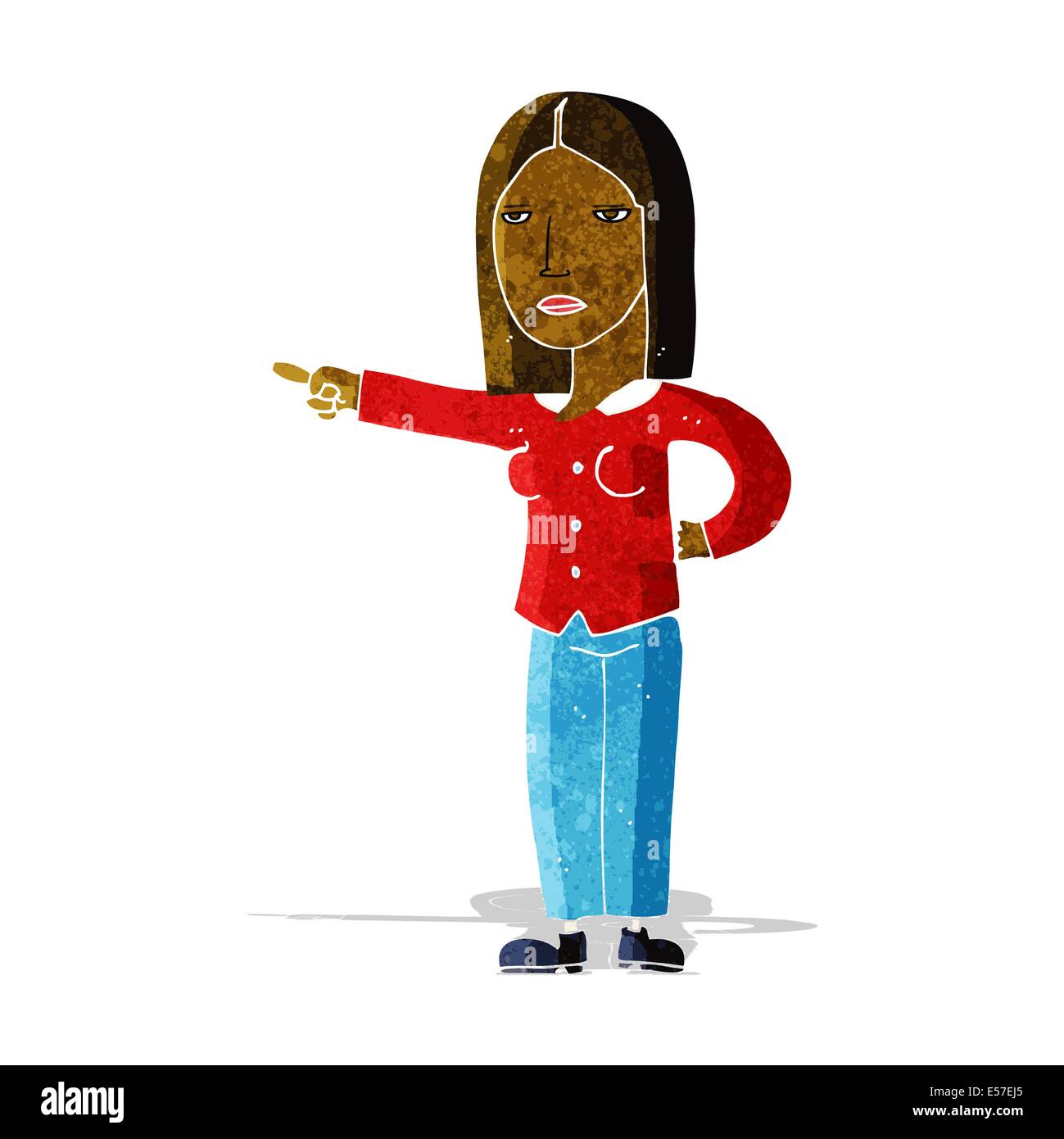 cartoon woman pointing Stock Vector Image & Art - Alamy