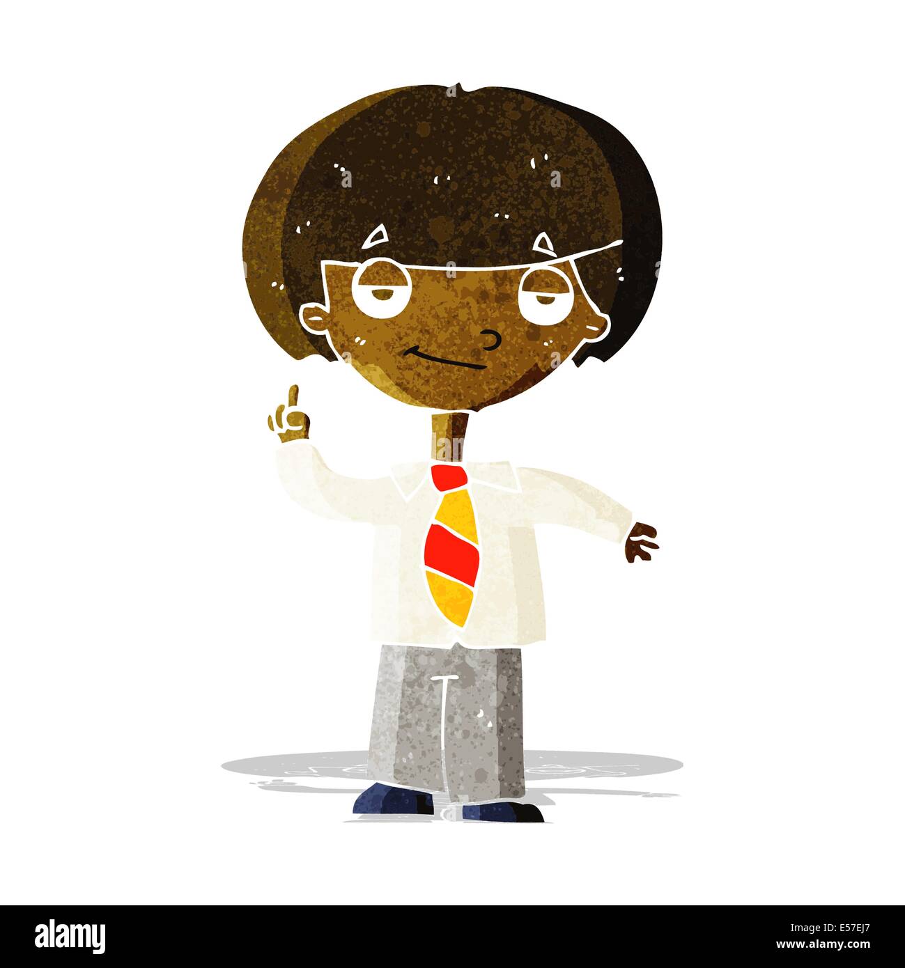 cartoon school boy answering question Stock Vector Image & Art - Alamy