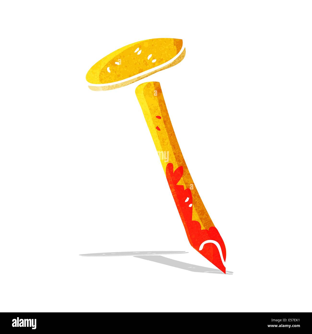 cartoon bloody nail Stock Vector Image & Art - Alamy