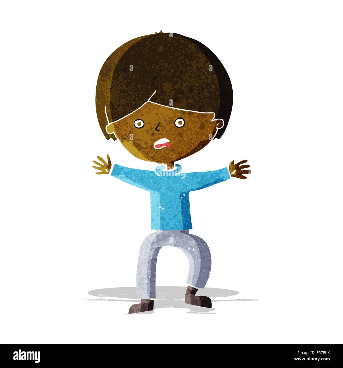 cartoon boy panicking Stock Vector Image & Art - Alamy