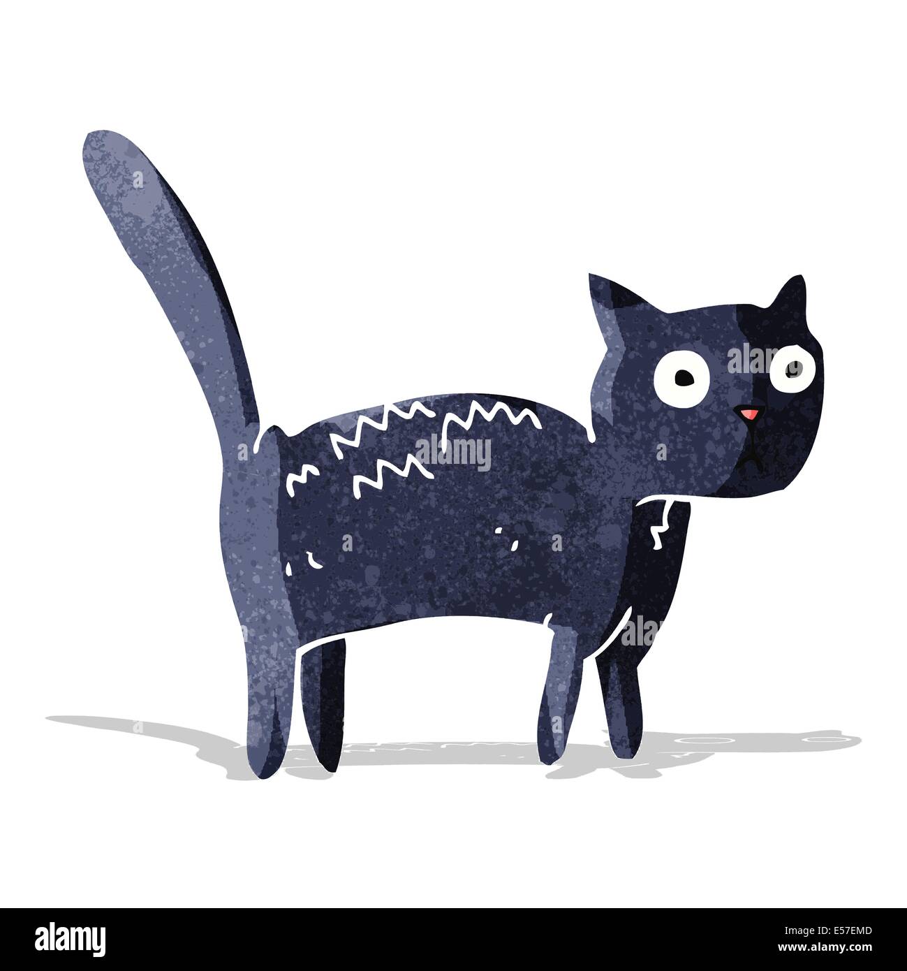 cartoon frightened cat Stock Vector Image & Art - Alamy