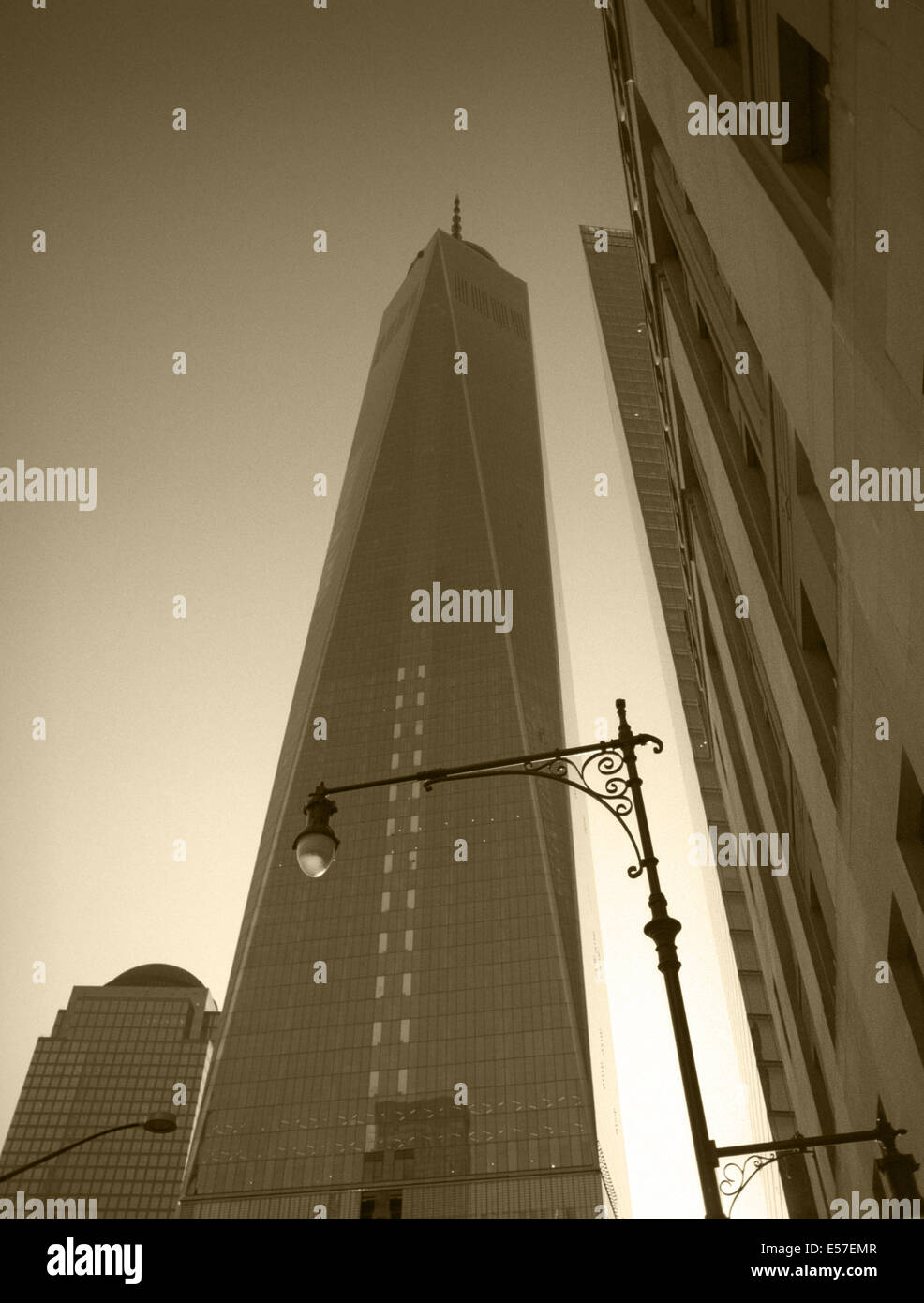 NYC - looking up. Freedom Tower Stock Photo - Alamy