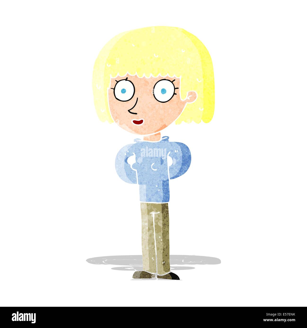 cartoon staring woman Stock Vector Image & Art - Alamy