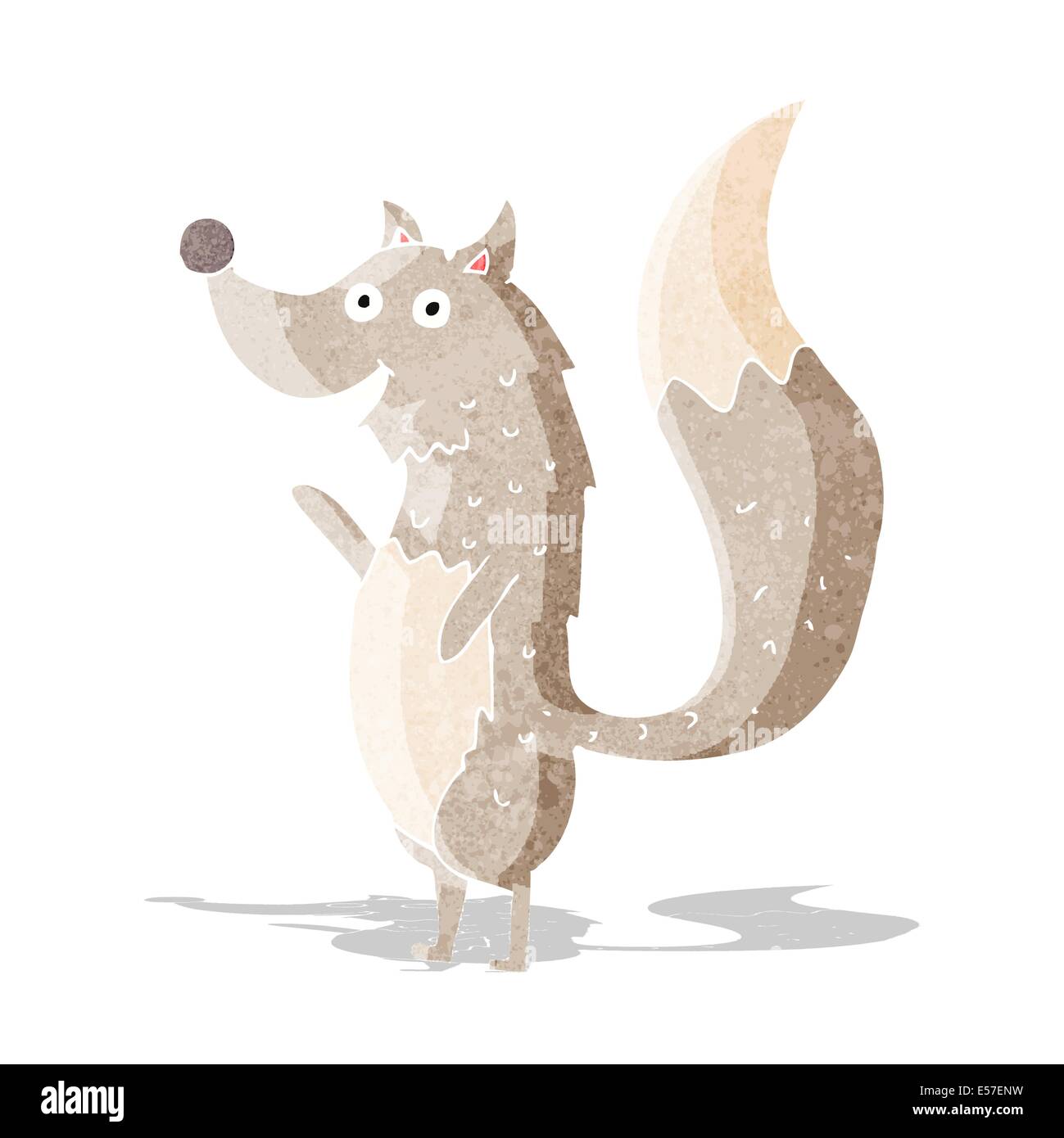 Cartoon waving wolf hi-res stock photography and images - Alamy