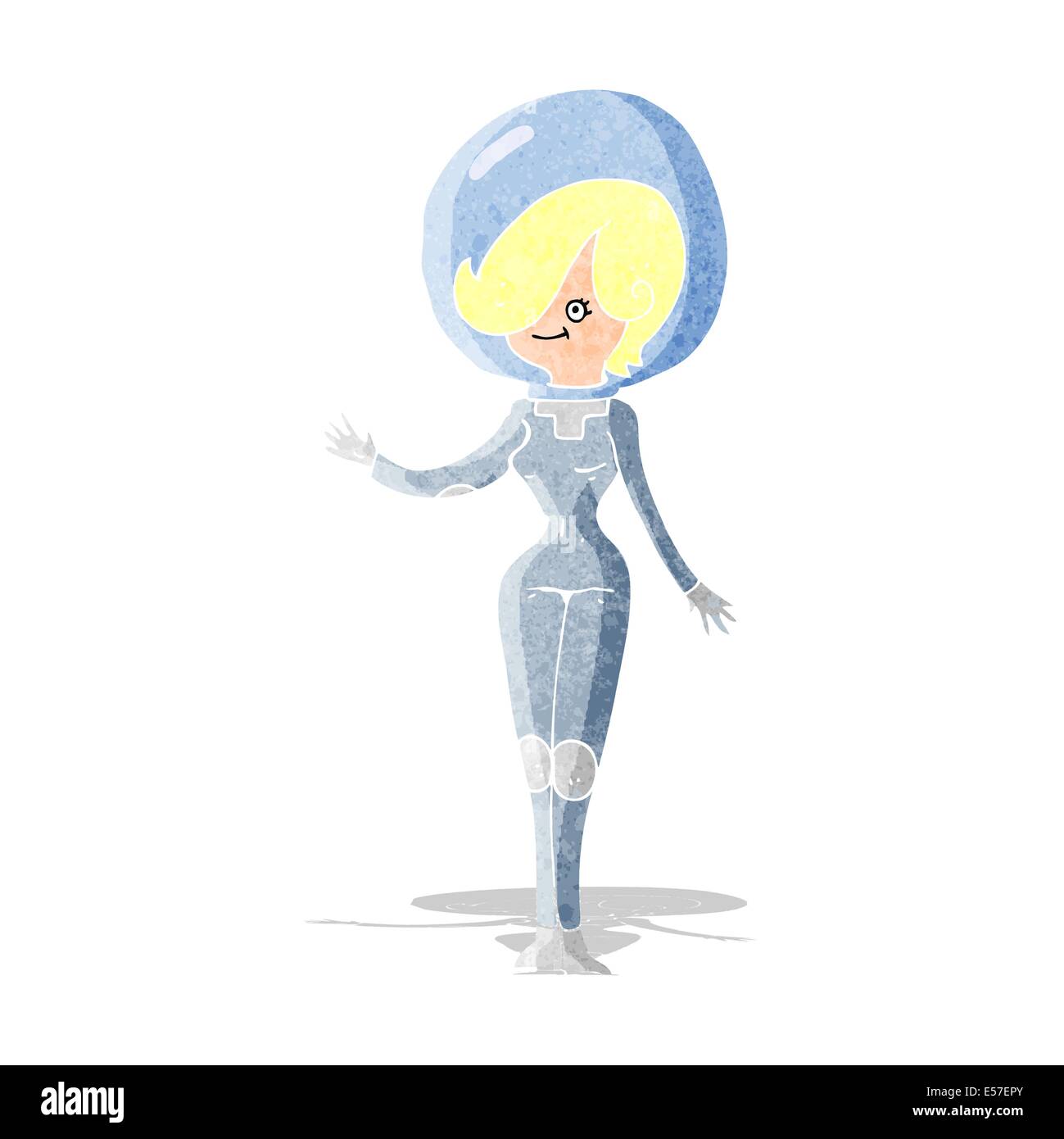 cartoon space woman Stock Vector Image & Art - Alamy