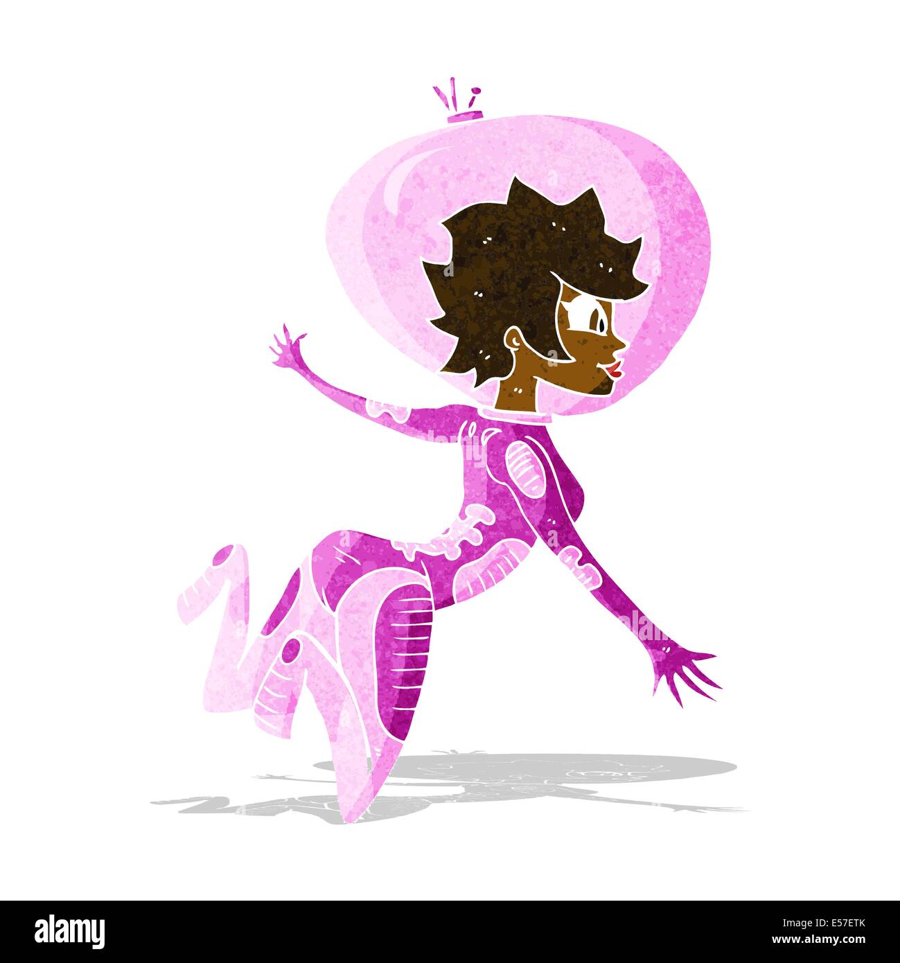 cartoon space woman Stock Vector Image & Art - Alamy