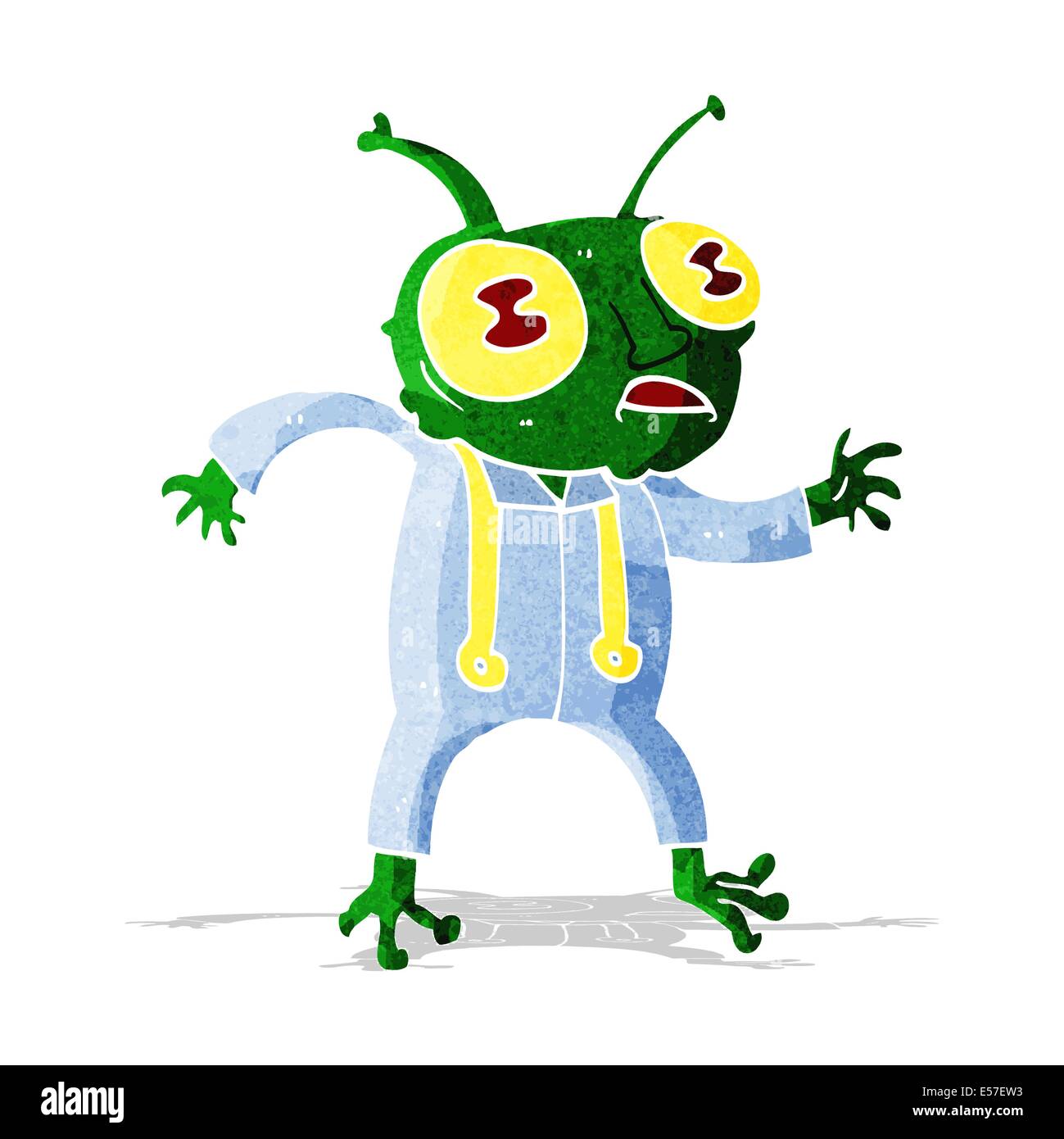cartoon alien spaceman Stock Vector Image & Art - Alamy