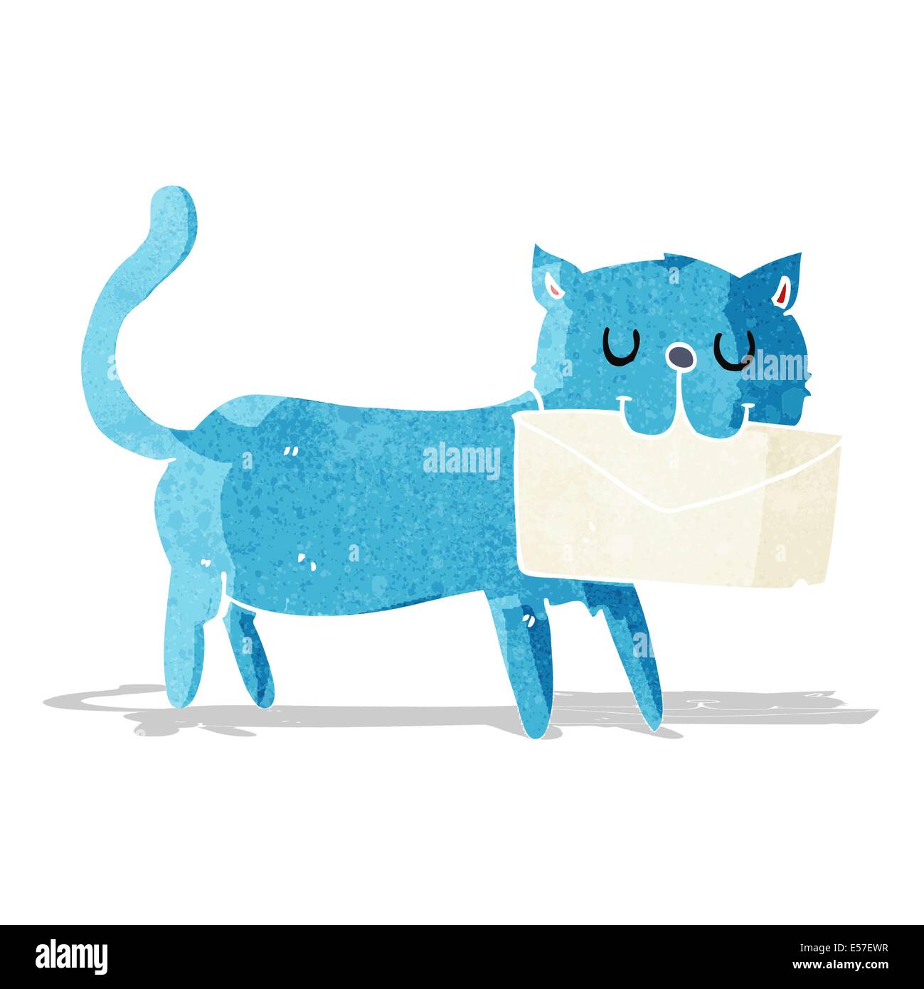 cartoon cat carrying letter Stock Vector Image & Art - Alamy