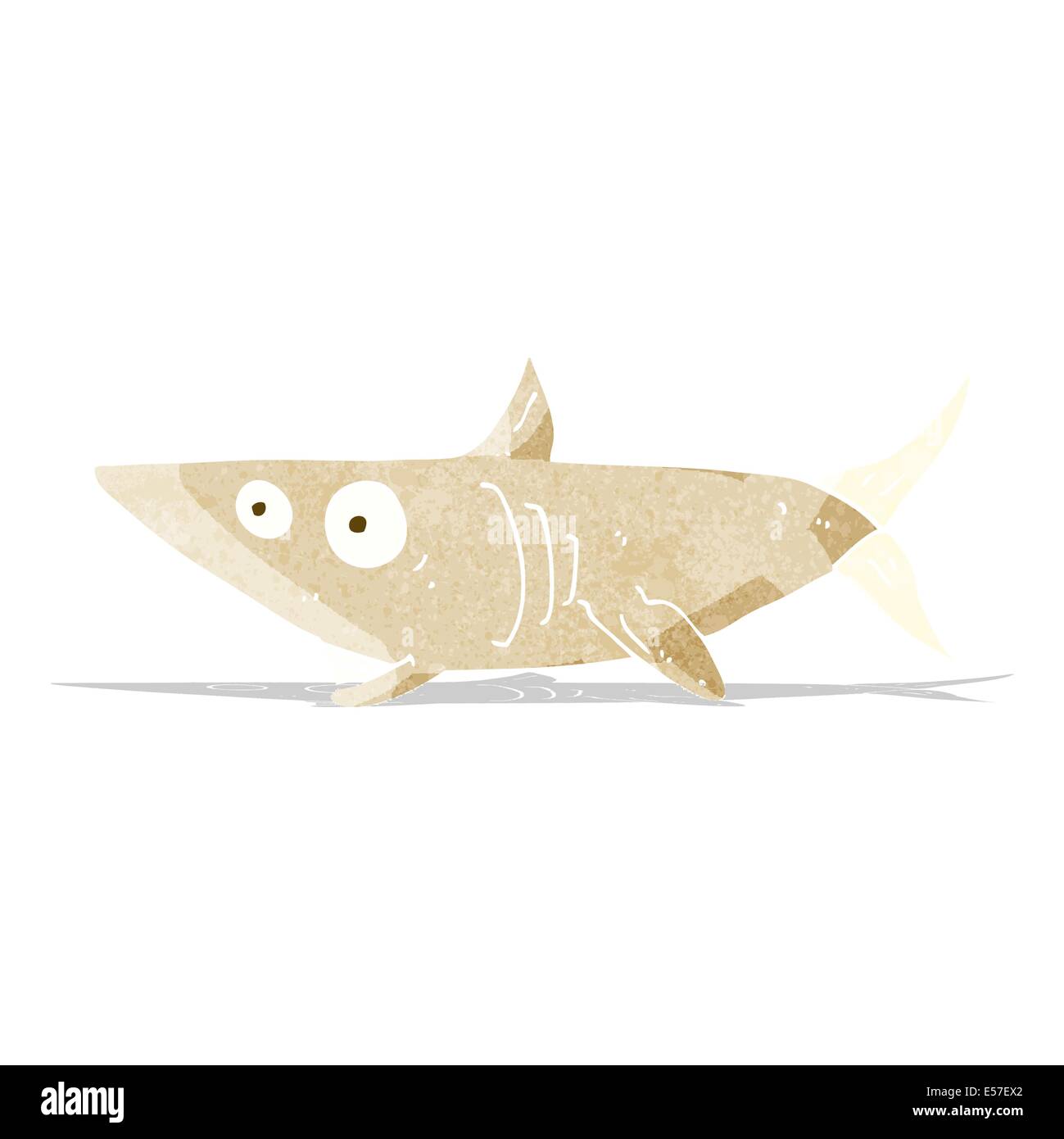Cartoon happy shark Stock Vector Images - Alamy
