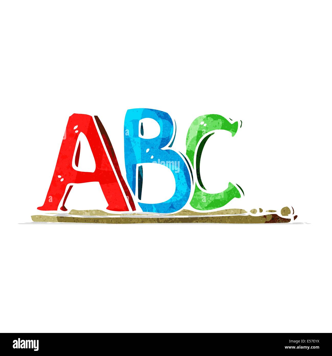 cartoon ABC letters Stock Vector Image & Art - Alamy