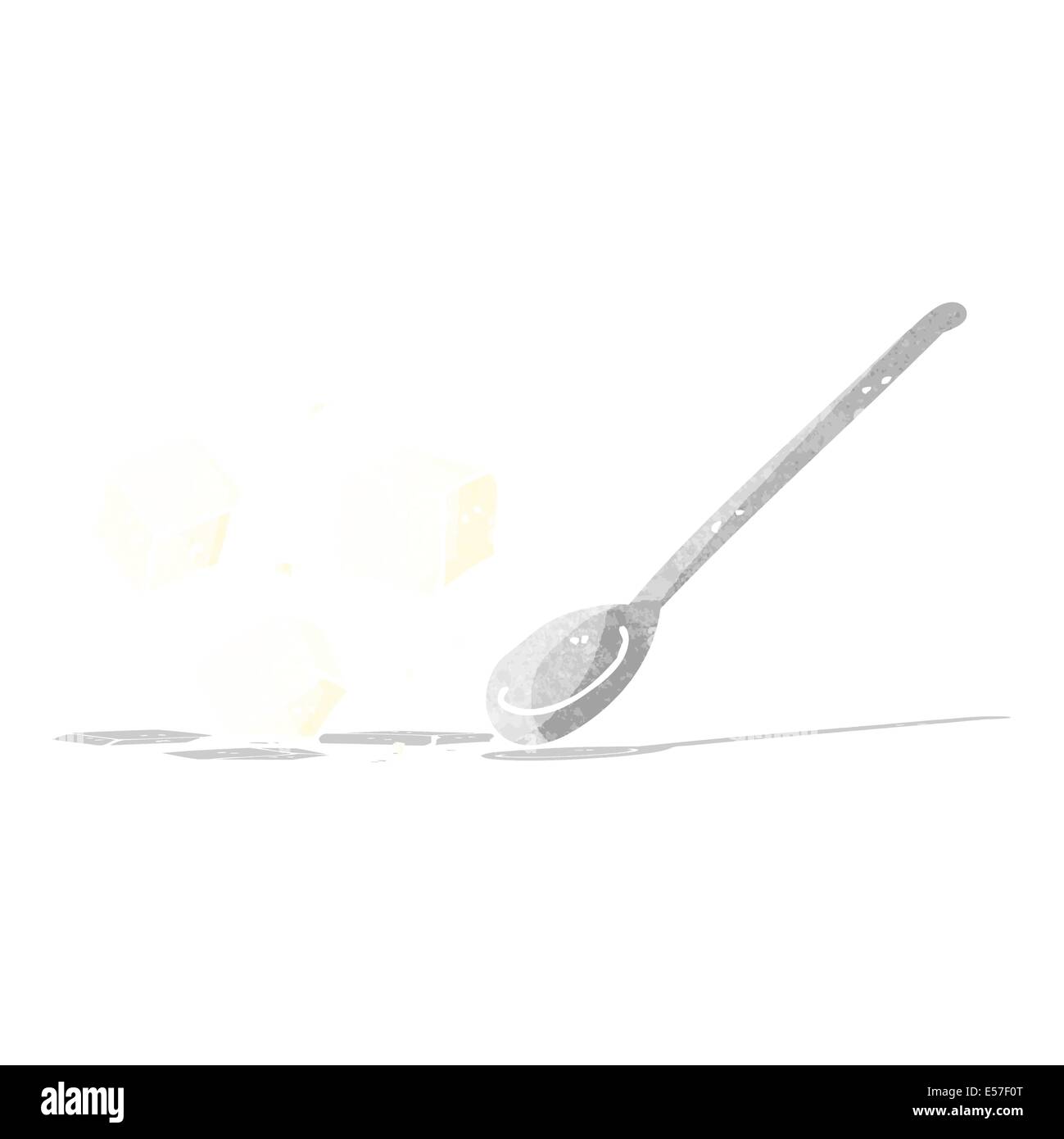 cartoon sugar lumps and spoon Stock Vector Image & Art - Alamy