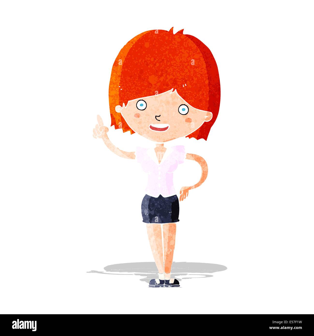 cartoon woman with idea Stock Vector Image & Art - Alamy