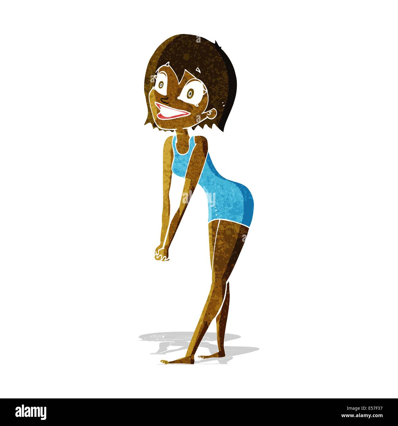 cartoon excited woman Stock Vector Image & Art - Alamy