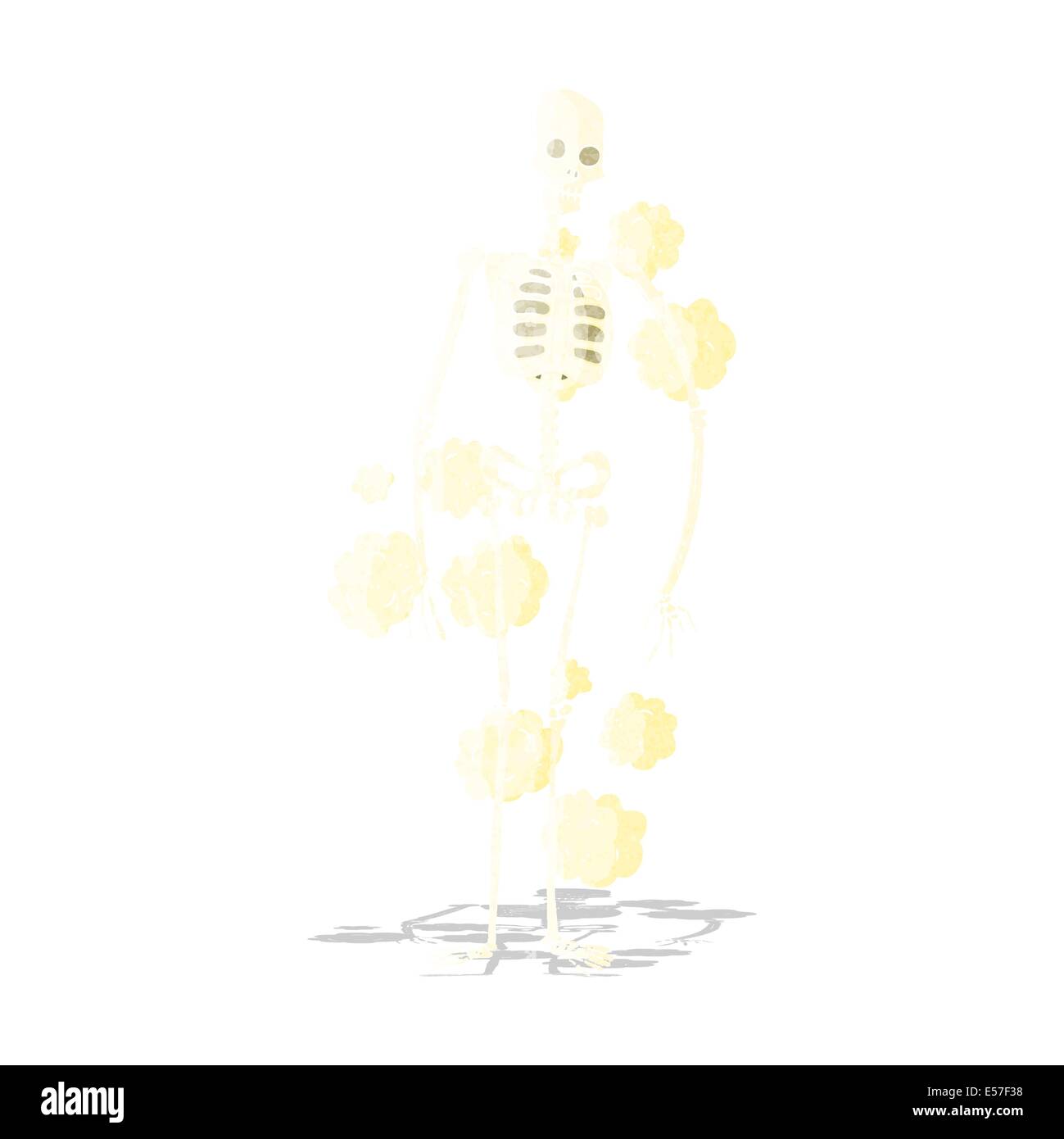 cartoon dusty old skeleton Stock Vector Image & Art - Alamy