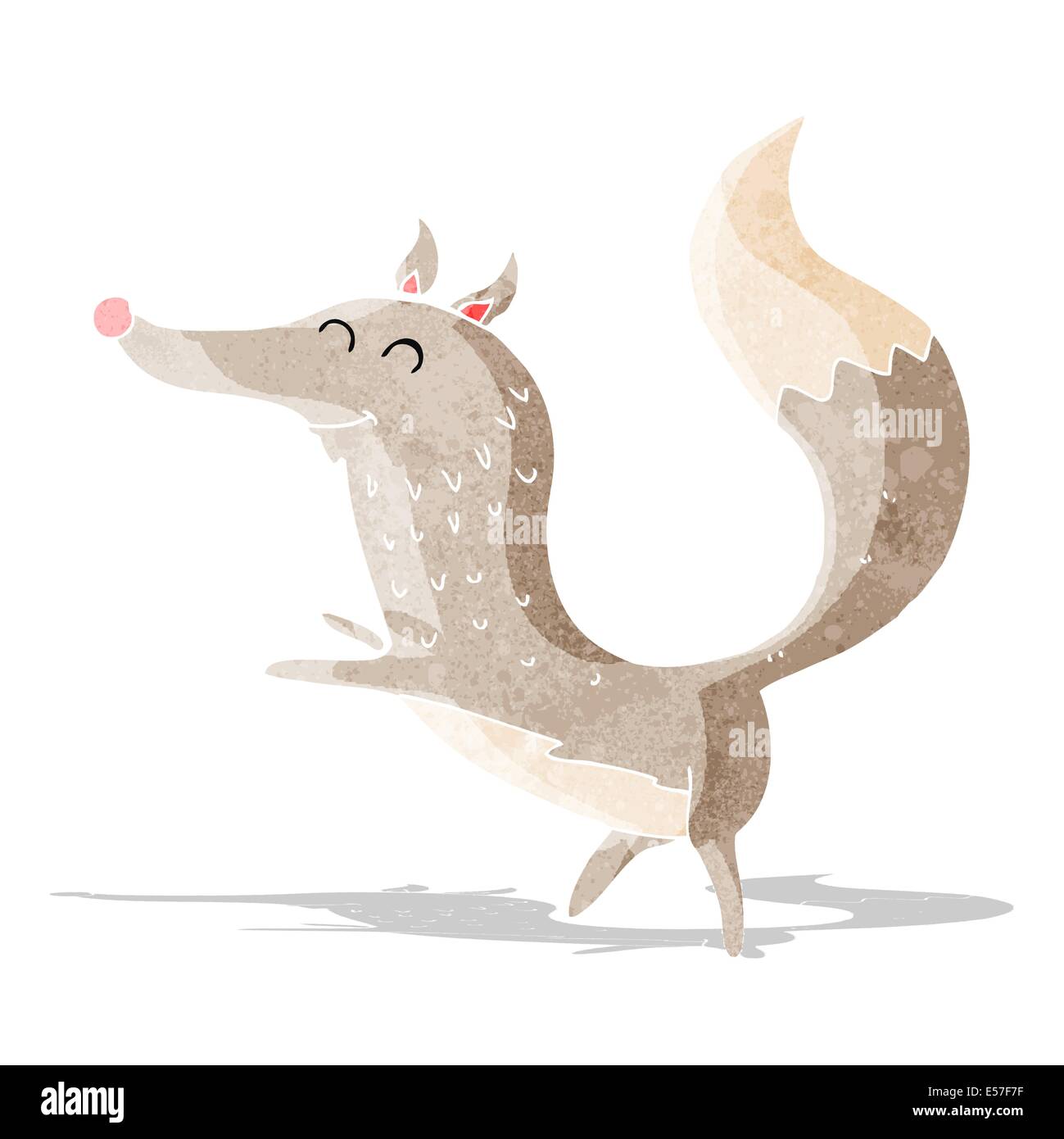 cartoon happy wolf Stock Vector Image & Art - Alamy