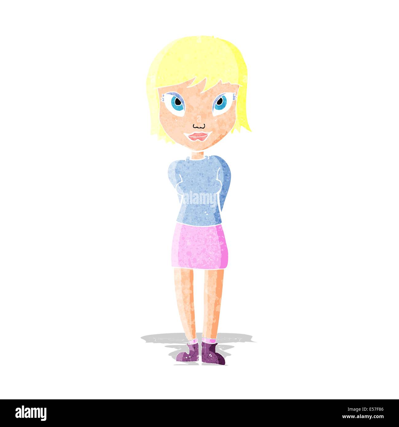 cartoon pretty girl Stock Vector Image & Art - Alamy