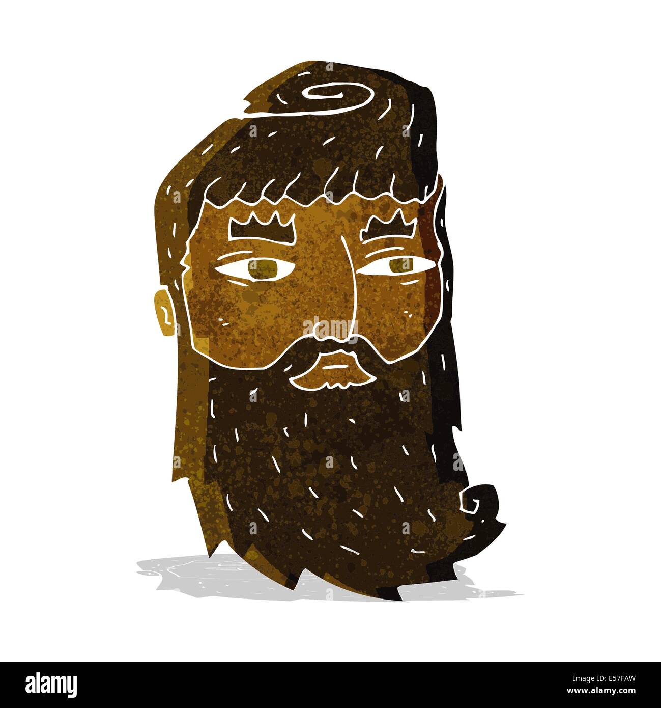 Bearded man line art Cut Out Stock Images & Pictures - Alamy