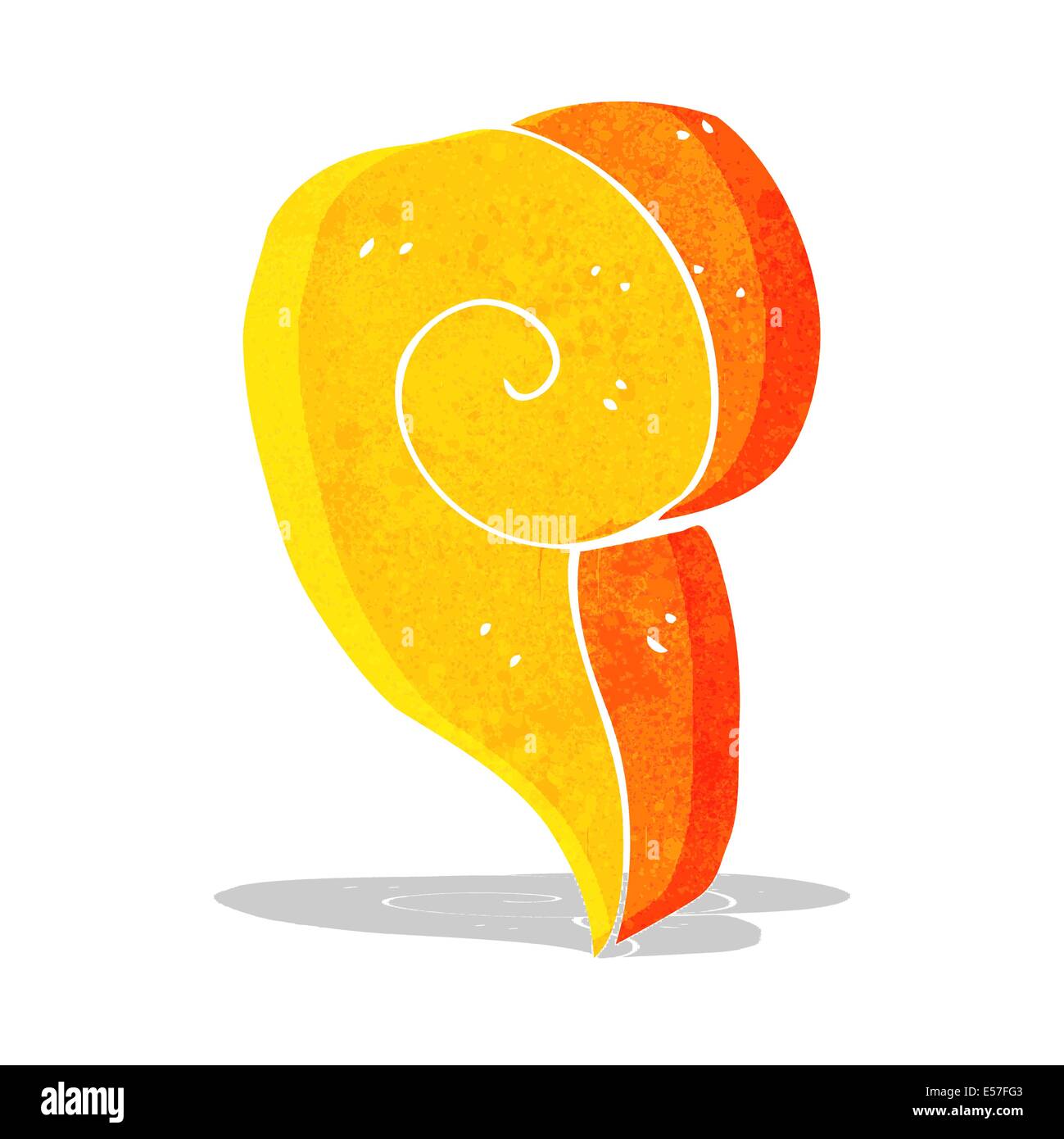 cartoon decorative swirl symbol Stock Vector Image & Art - Alamy
