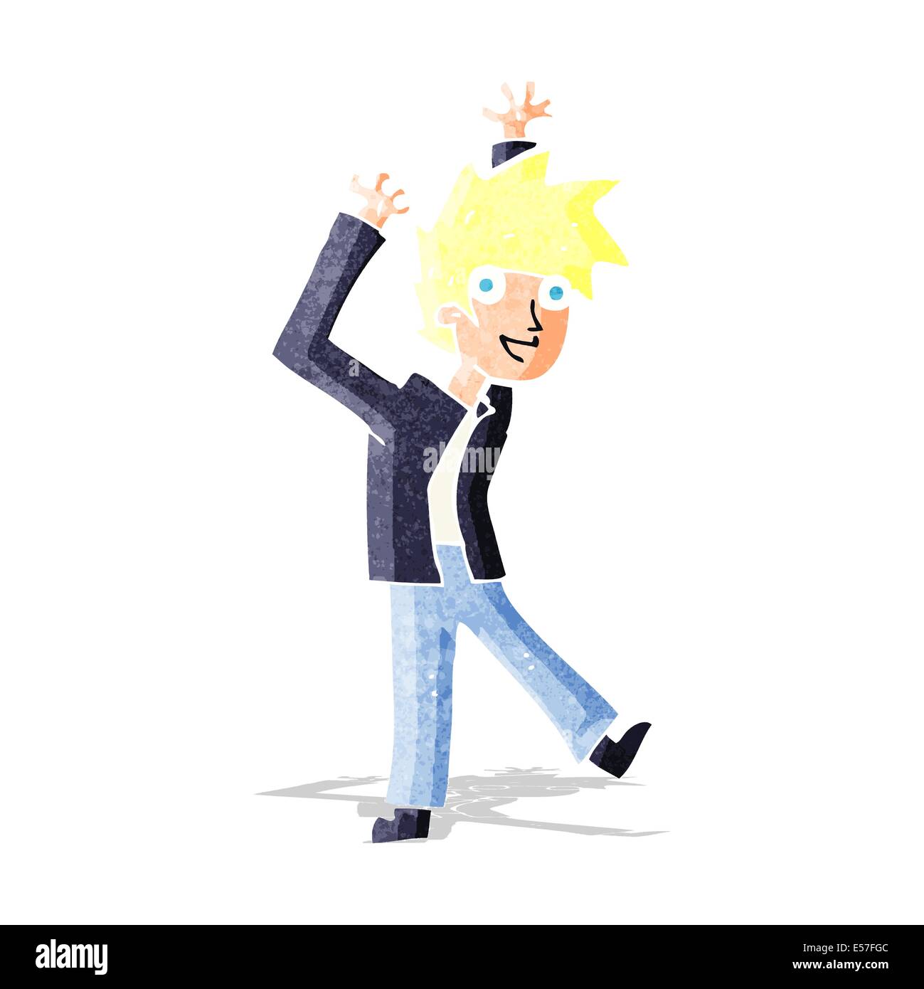 cartoon excited boy Stock Vector Image & Art - Alamy