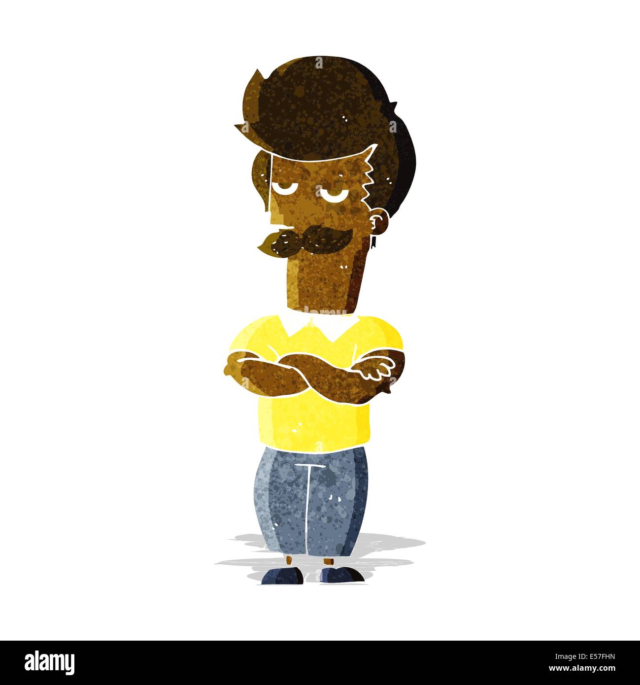 Cartoon mustache muscle man hi-res stock photography and images - Alamy