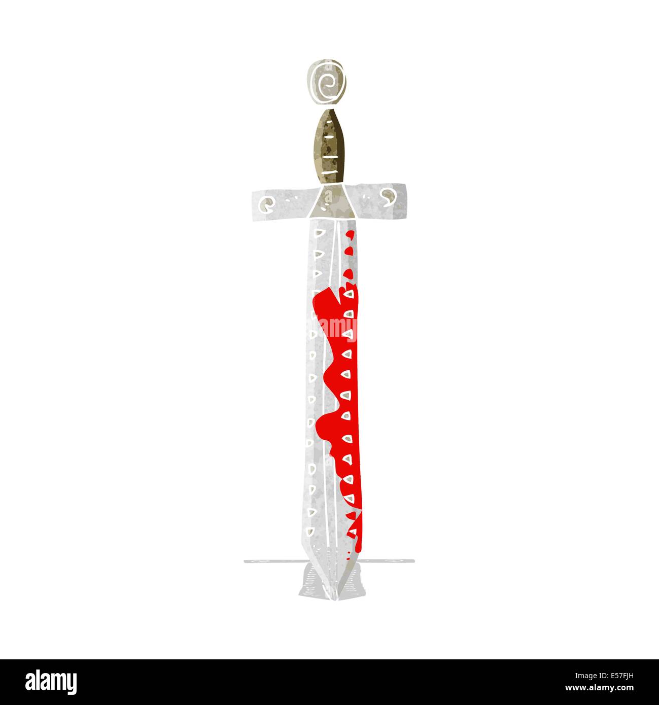cartoon blood splattered sword Stock Vector Image & Art - Alamy
